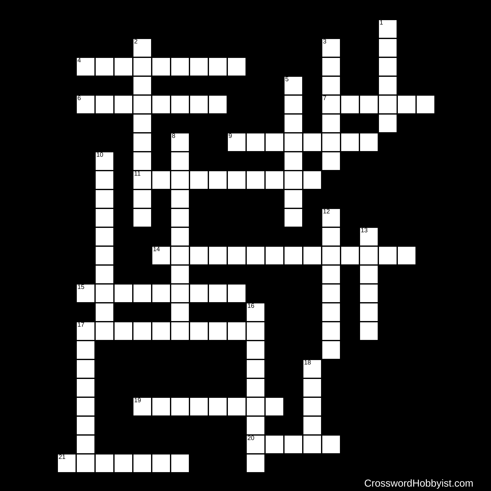 Las Bellas Artes - Lista 2 - Crossword Puzzle