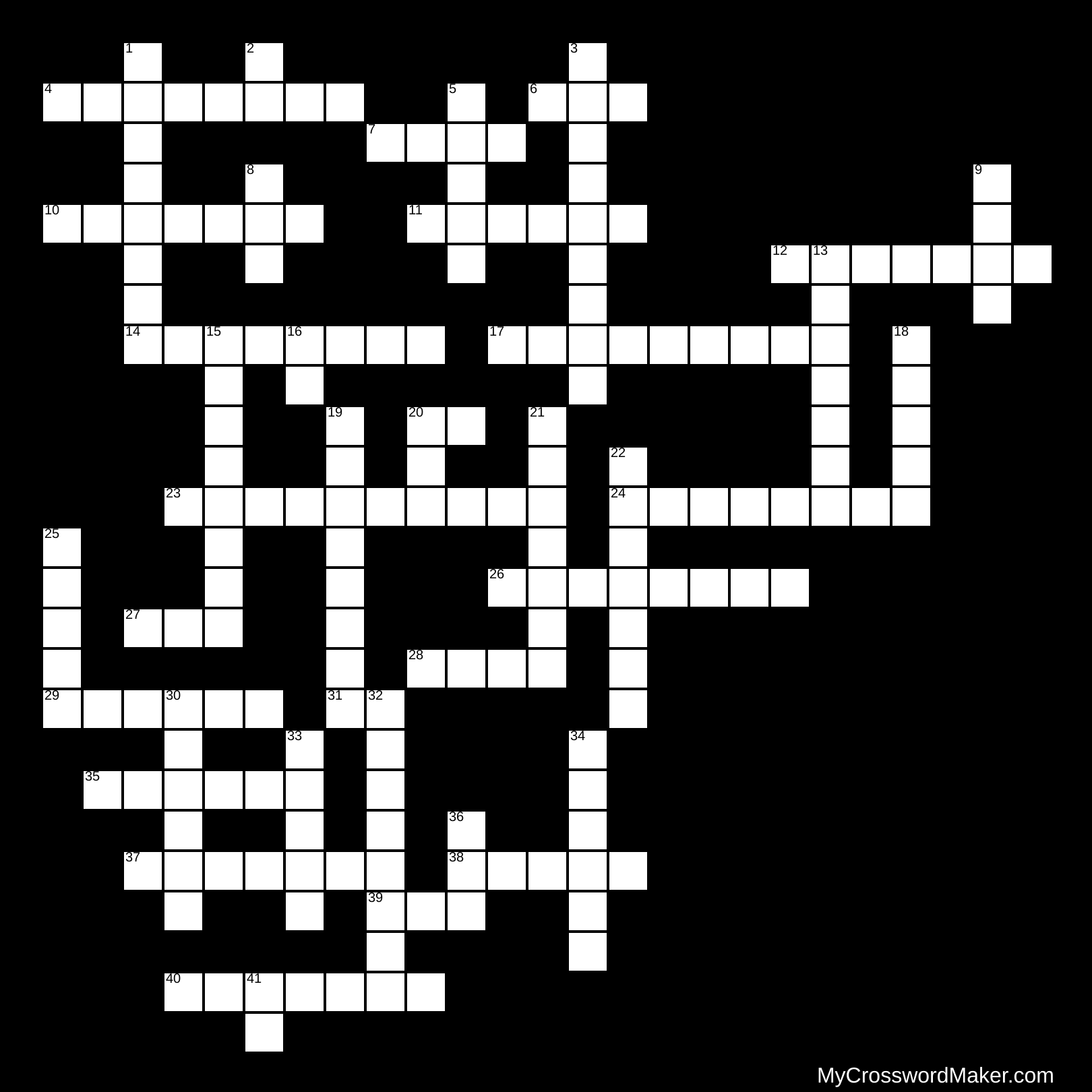 Le français : mots croisés - Crossword Puzzle