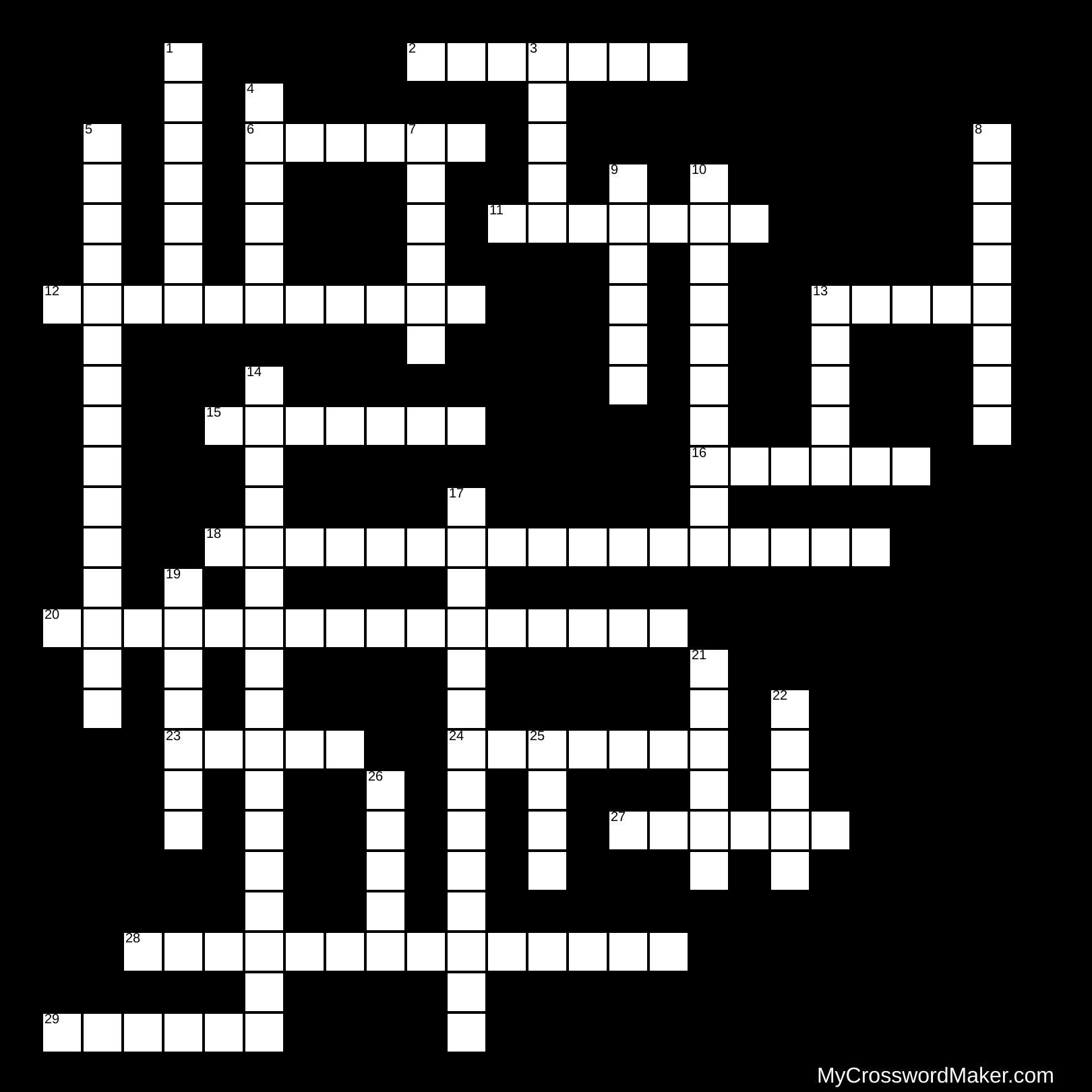 Los deportes y pasatiempos - Crossword Puzzle