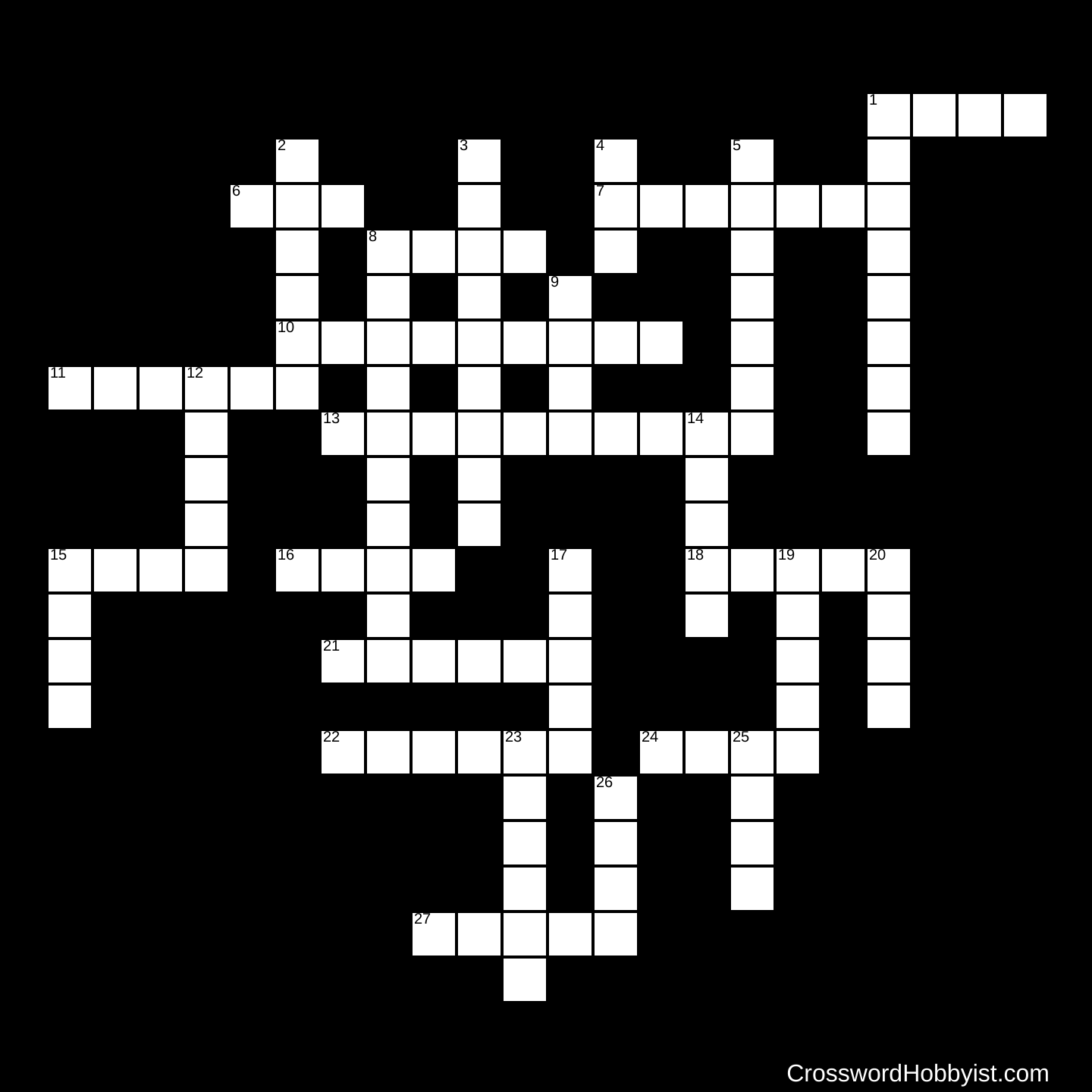 Los números y los colores - Crossword Puzzle