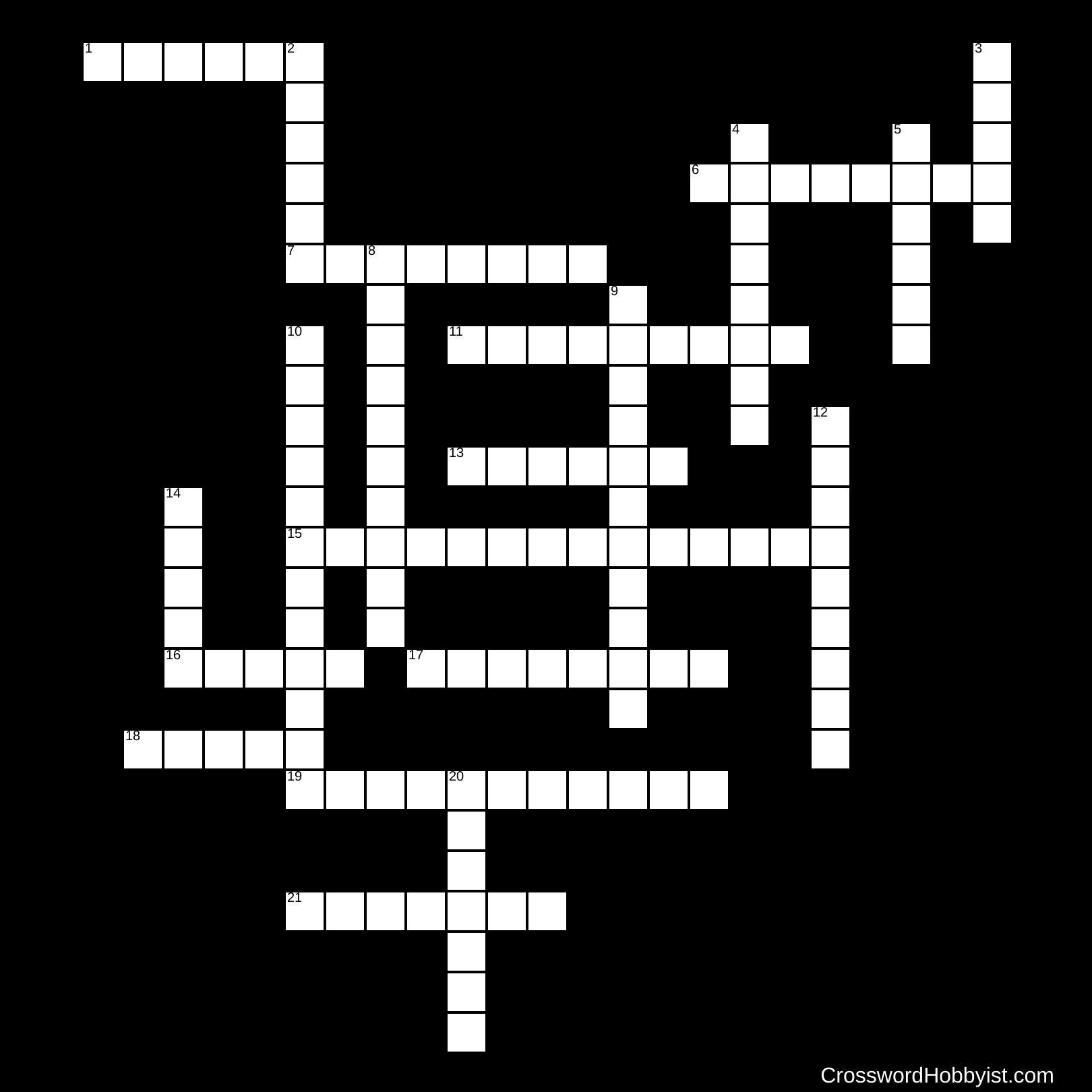 Male Reproductive System - Crossword Puzzle