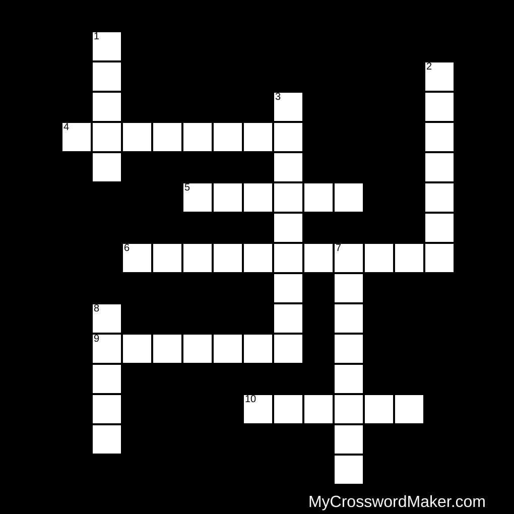 Maniac Magee - Vocabulary #2 - Crossword Puzzle