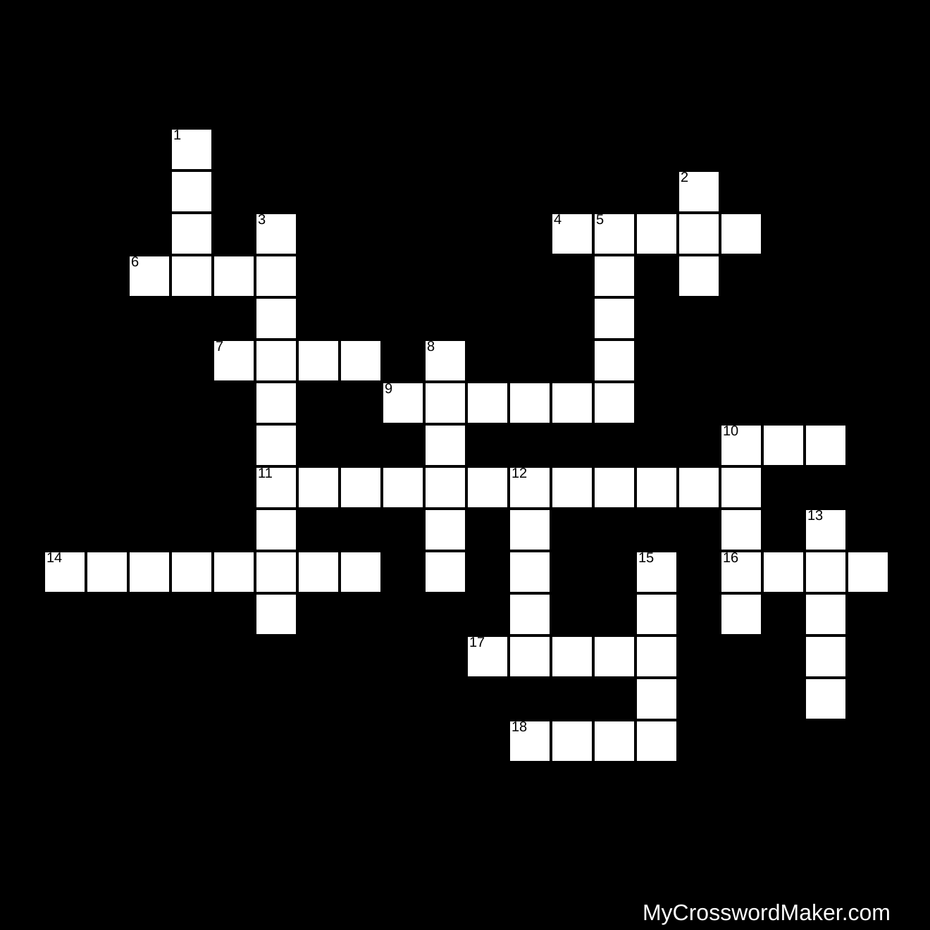 Map Reading 2 - Crossword Puzzle