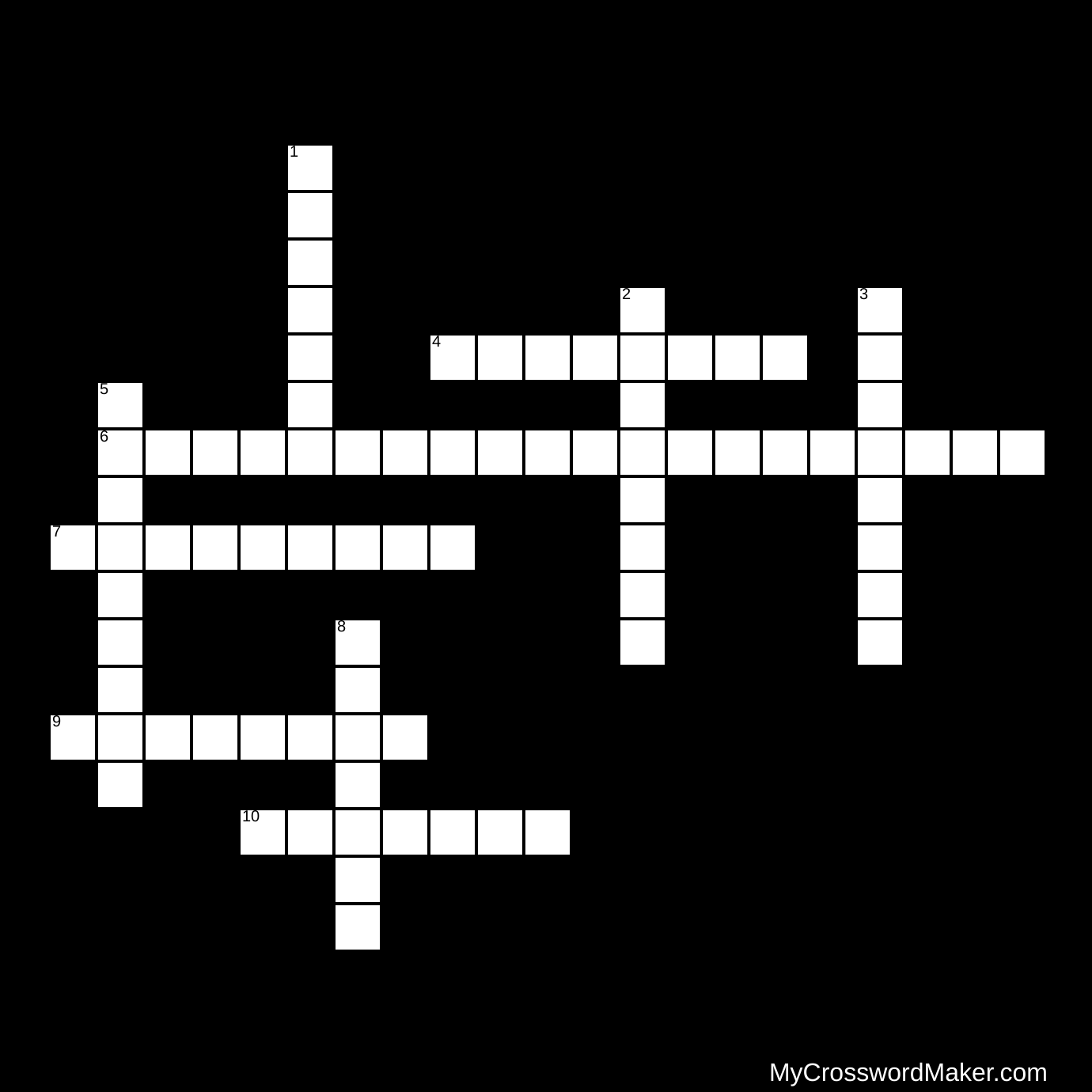 Math Terms - Crossword Puzzle