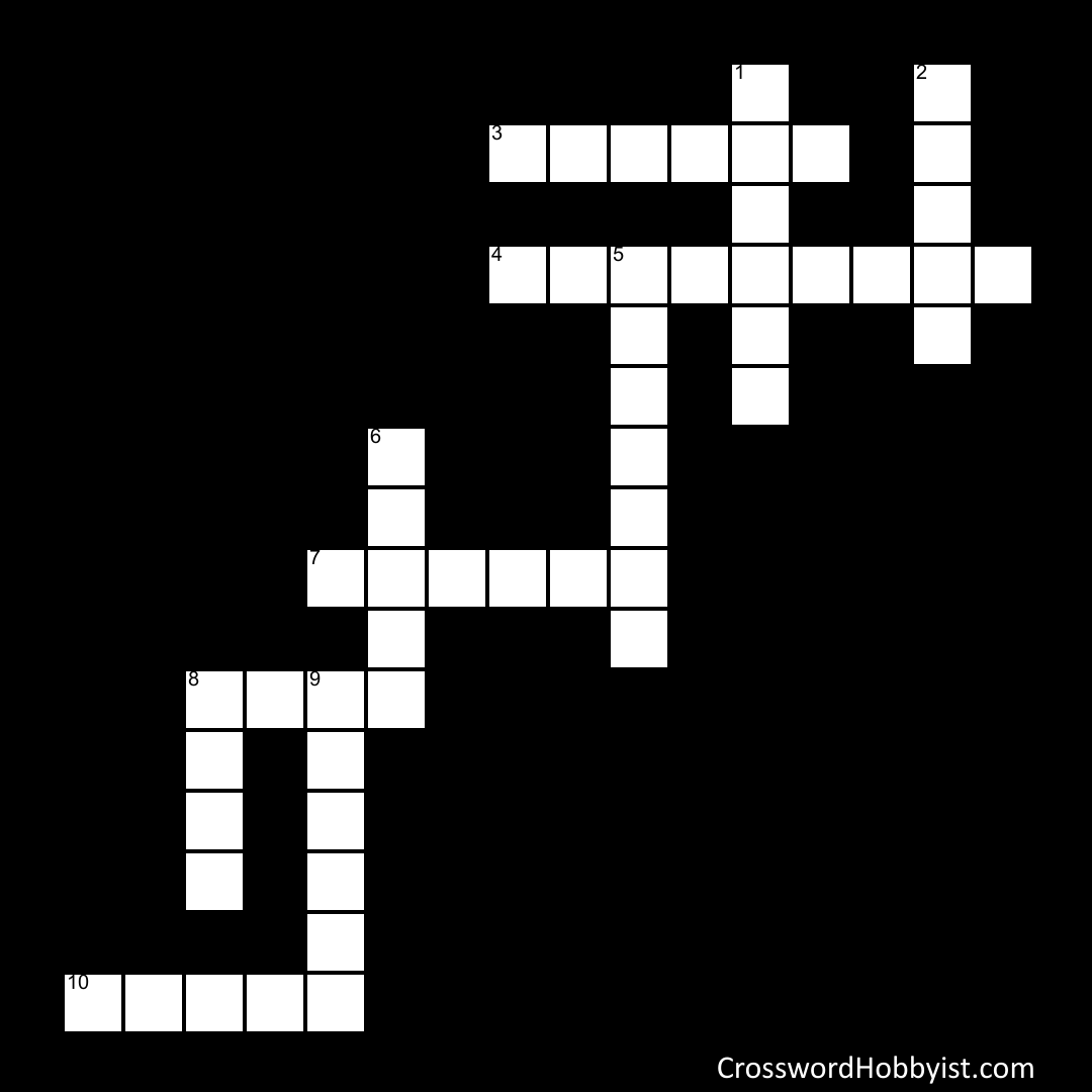 May Vocabulary Words - Crossword Puzzle