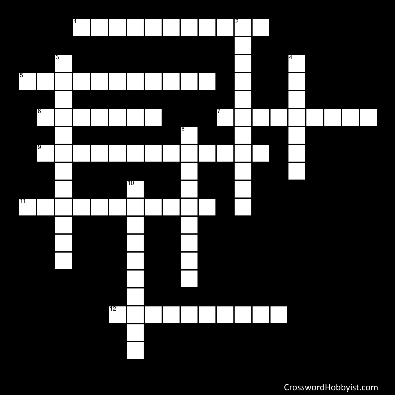 Measurement Vocabulary - Crossword Puzzle