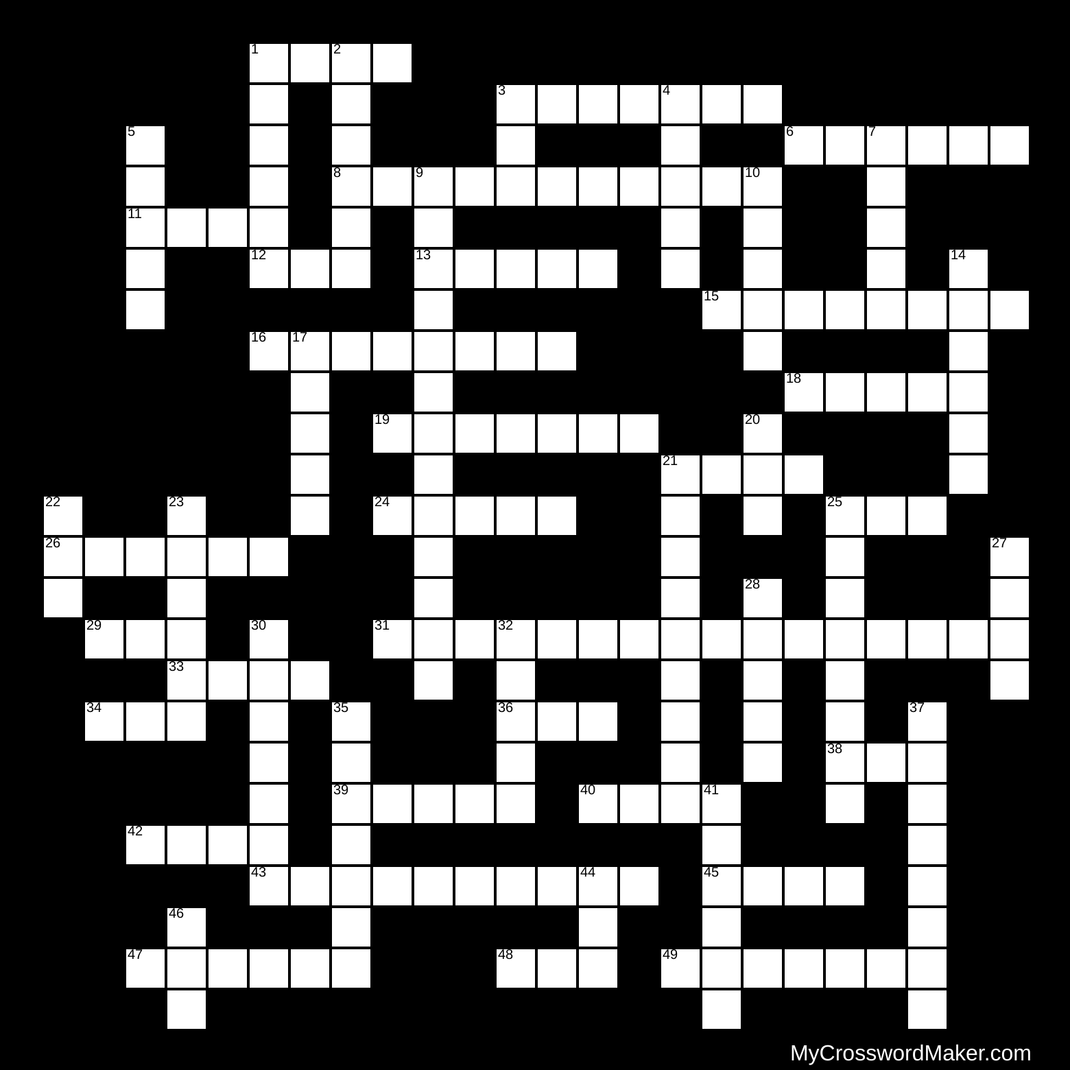 Modern US History - Crossword Puzzle