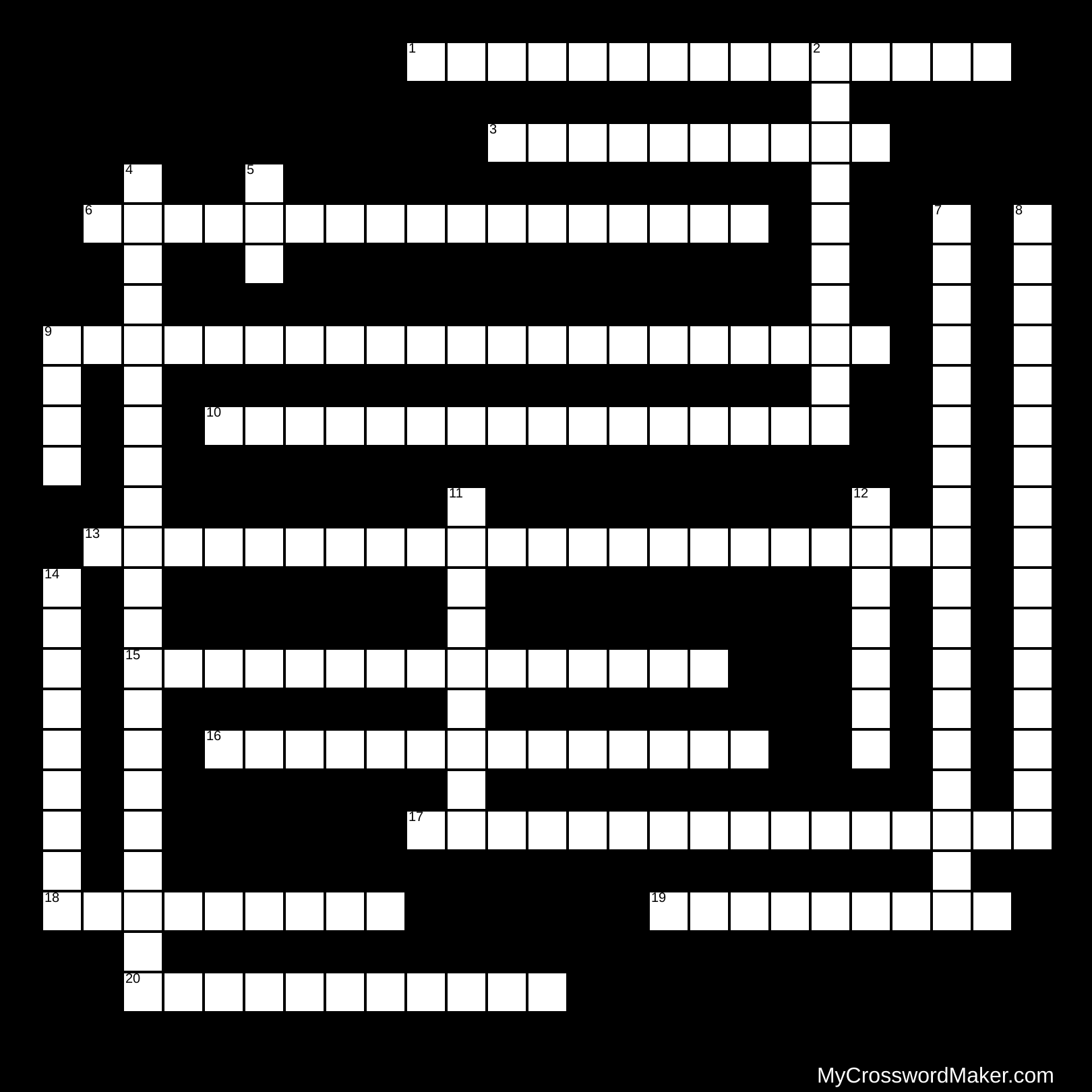 Module 7 Vocabulary- Launching the Nation - Crossword Puzzle