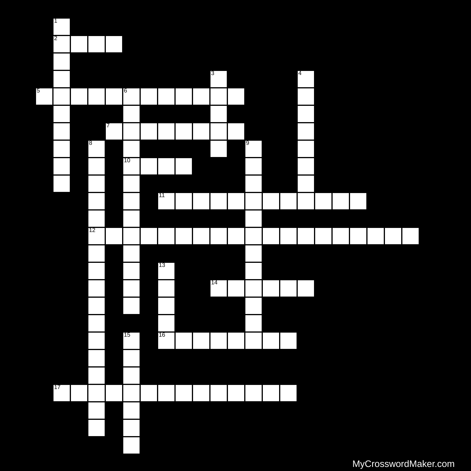 Motion - Key Vocabulary - Crossword Puzzle