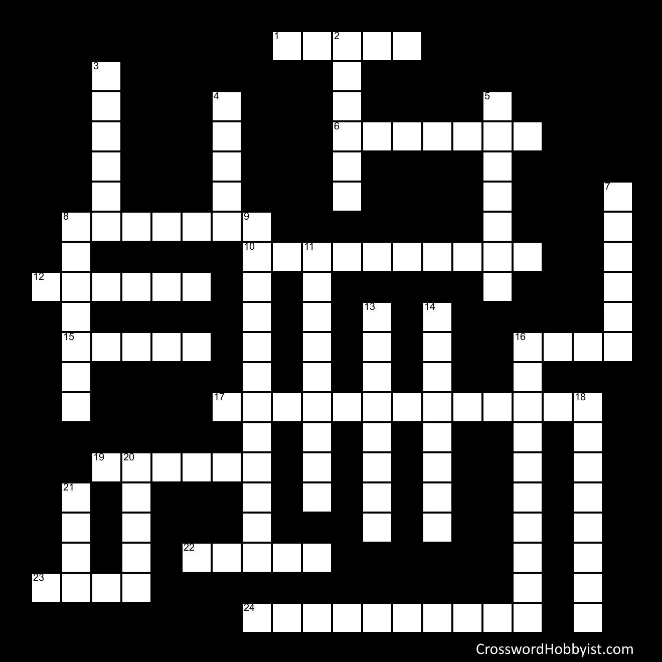 Muebles y Objetos de la casa - Crossword Puzzle