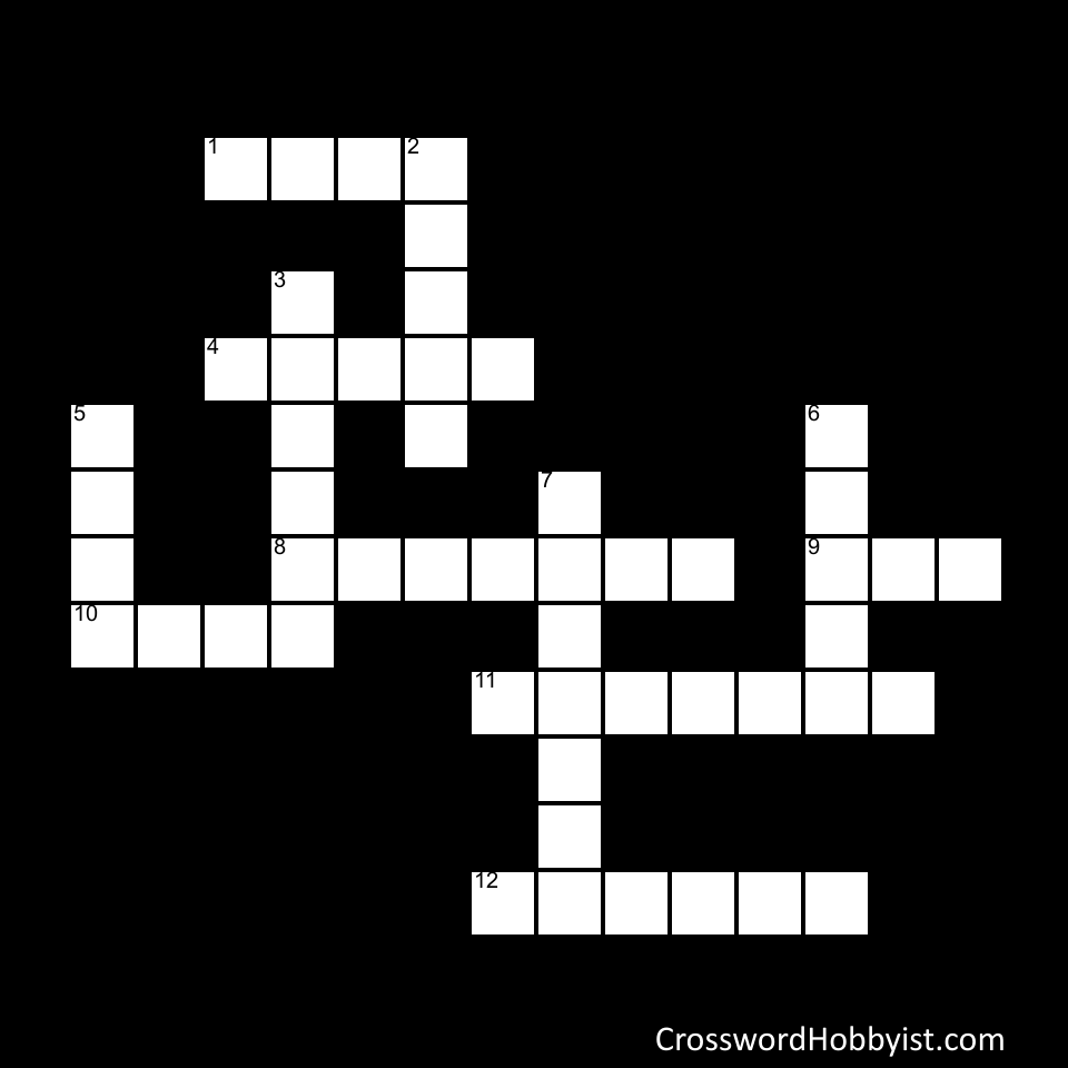 Multiple Meaning Words Set #3 - Crossword Puzzle