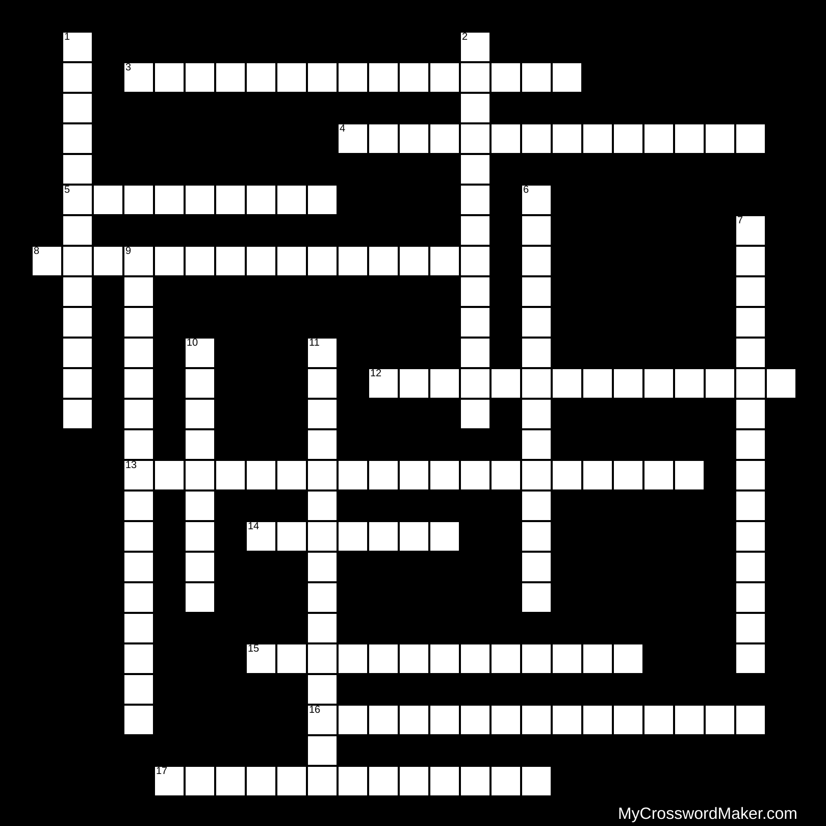 Muscles of the Human Body - Crossword Puzzle