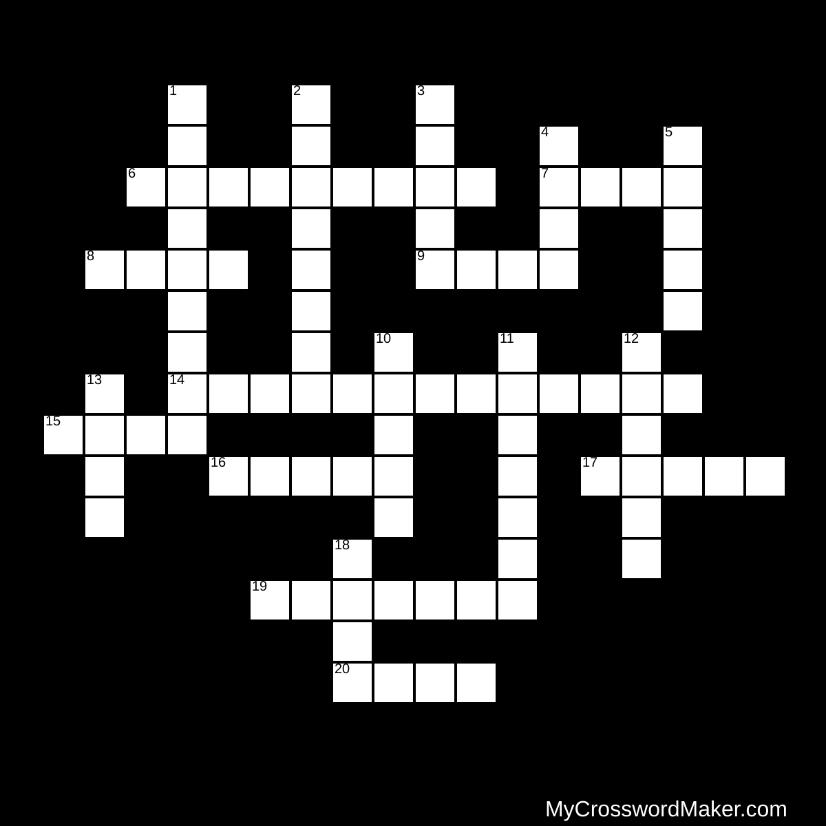 Music Puzzle 1 - Crossword Puzzle