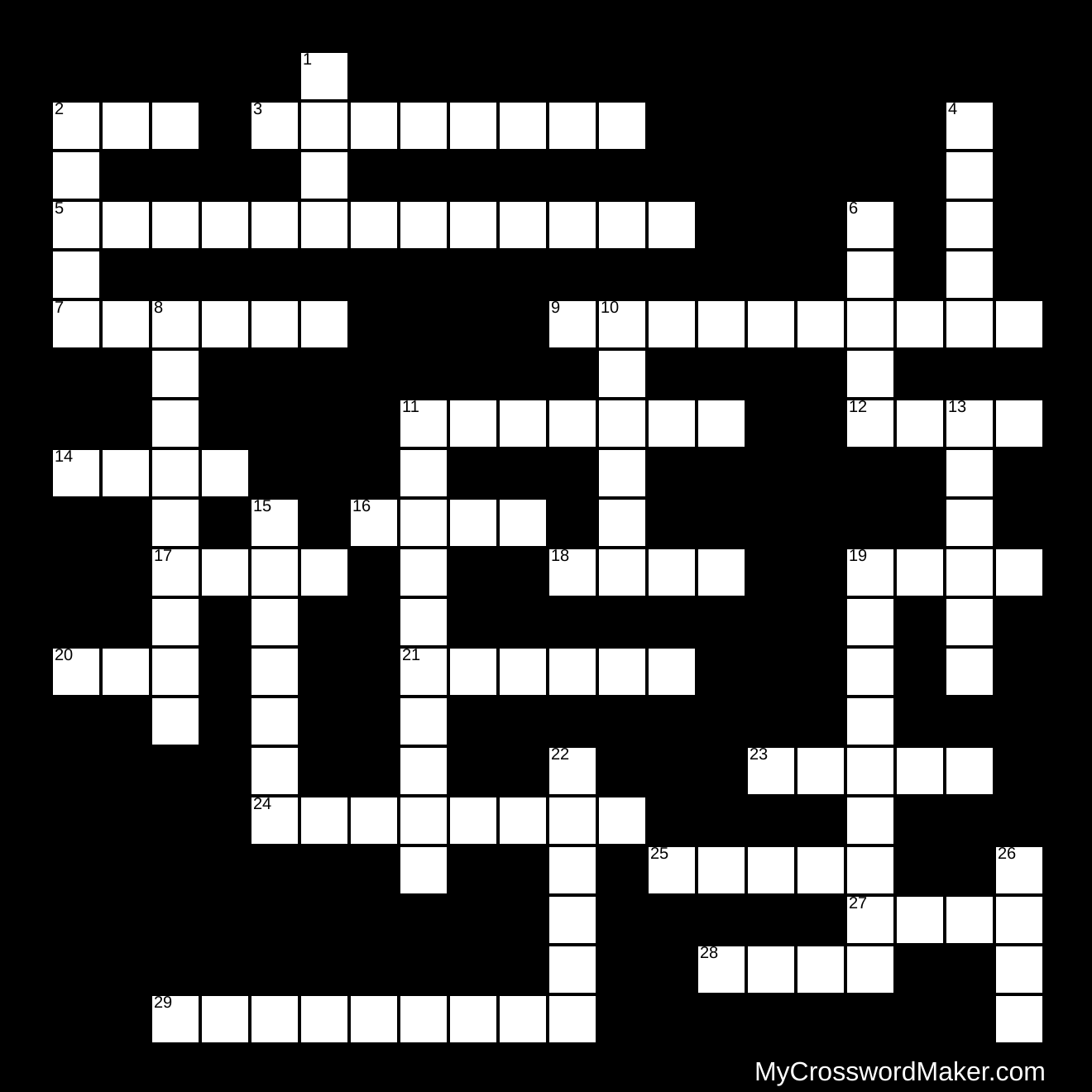 My first crossword puzzle - Crossword Puzzle