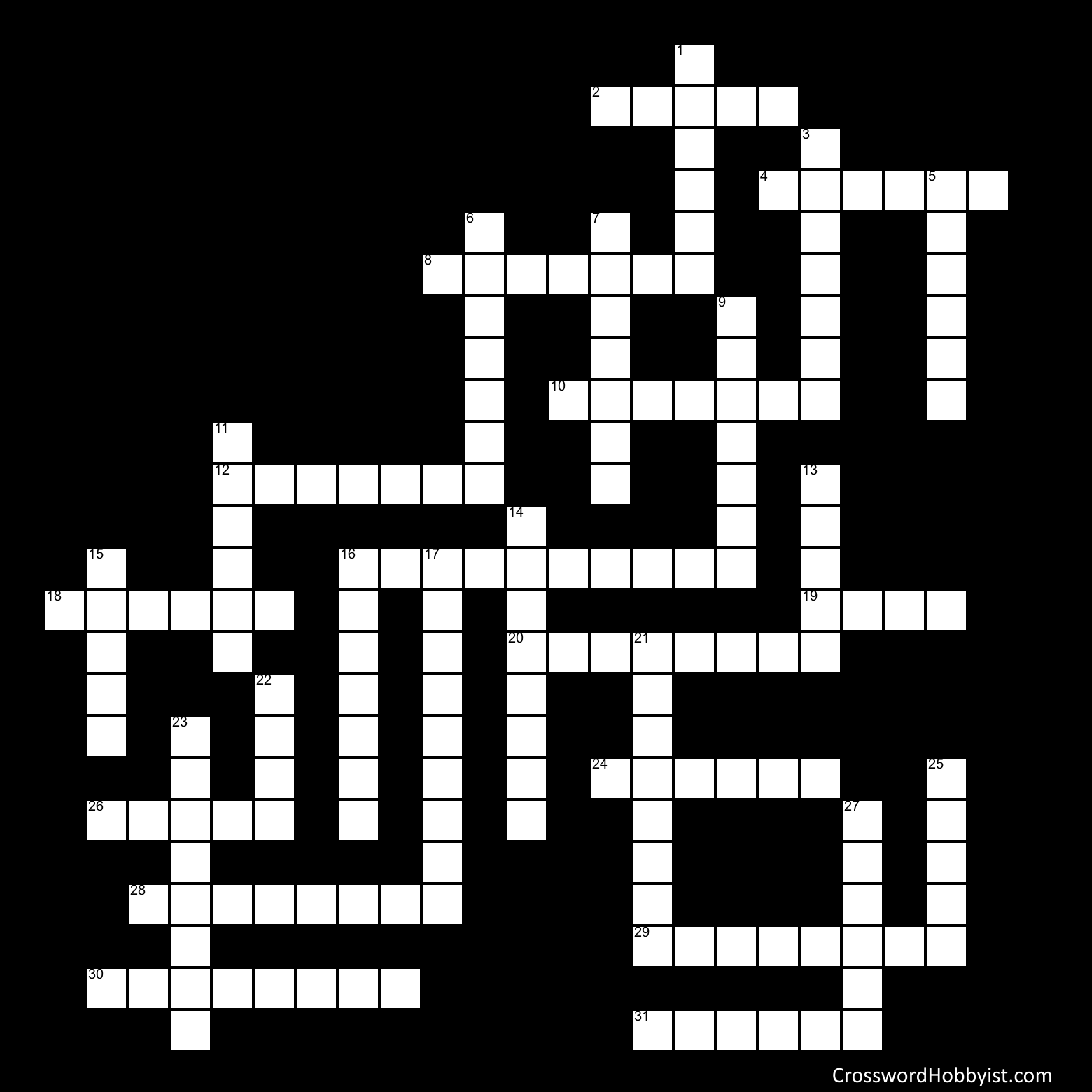 NFL Teams - Crossword Puzzle