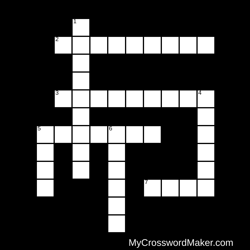 National Kindergarten Day, April 21 - Crossword Puzzle