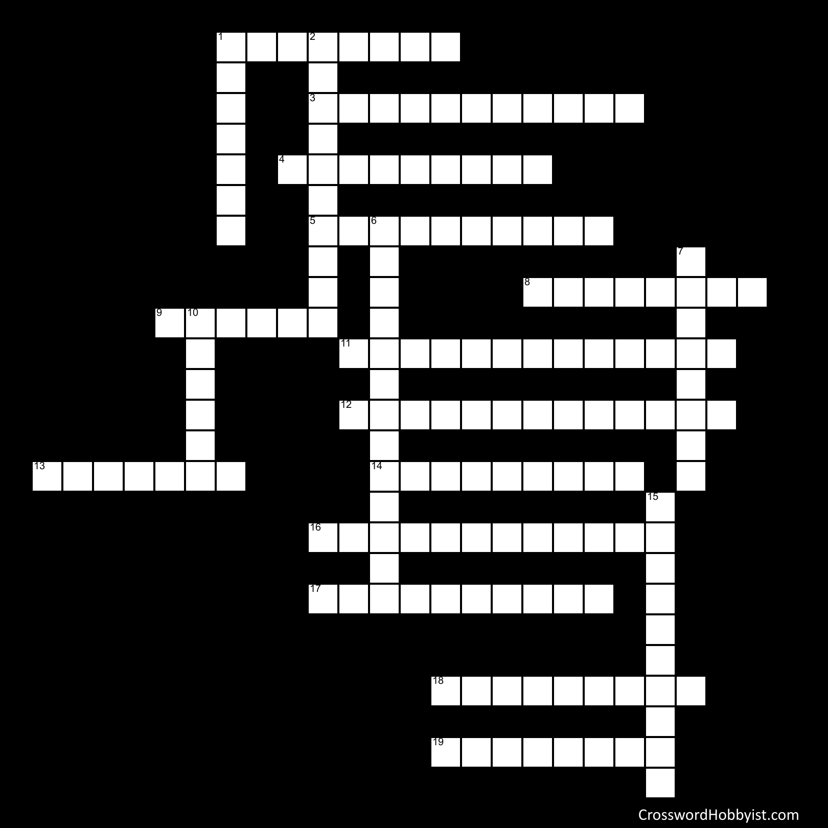 Nature and Science Vocabulary - Crossword Puzzle