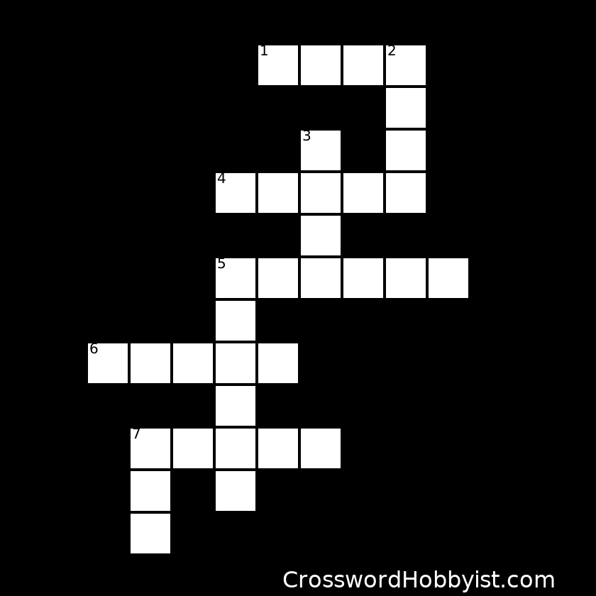 Object Identification - Crossword Puzzle