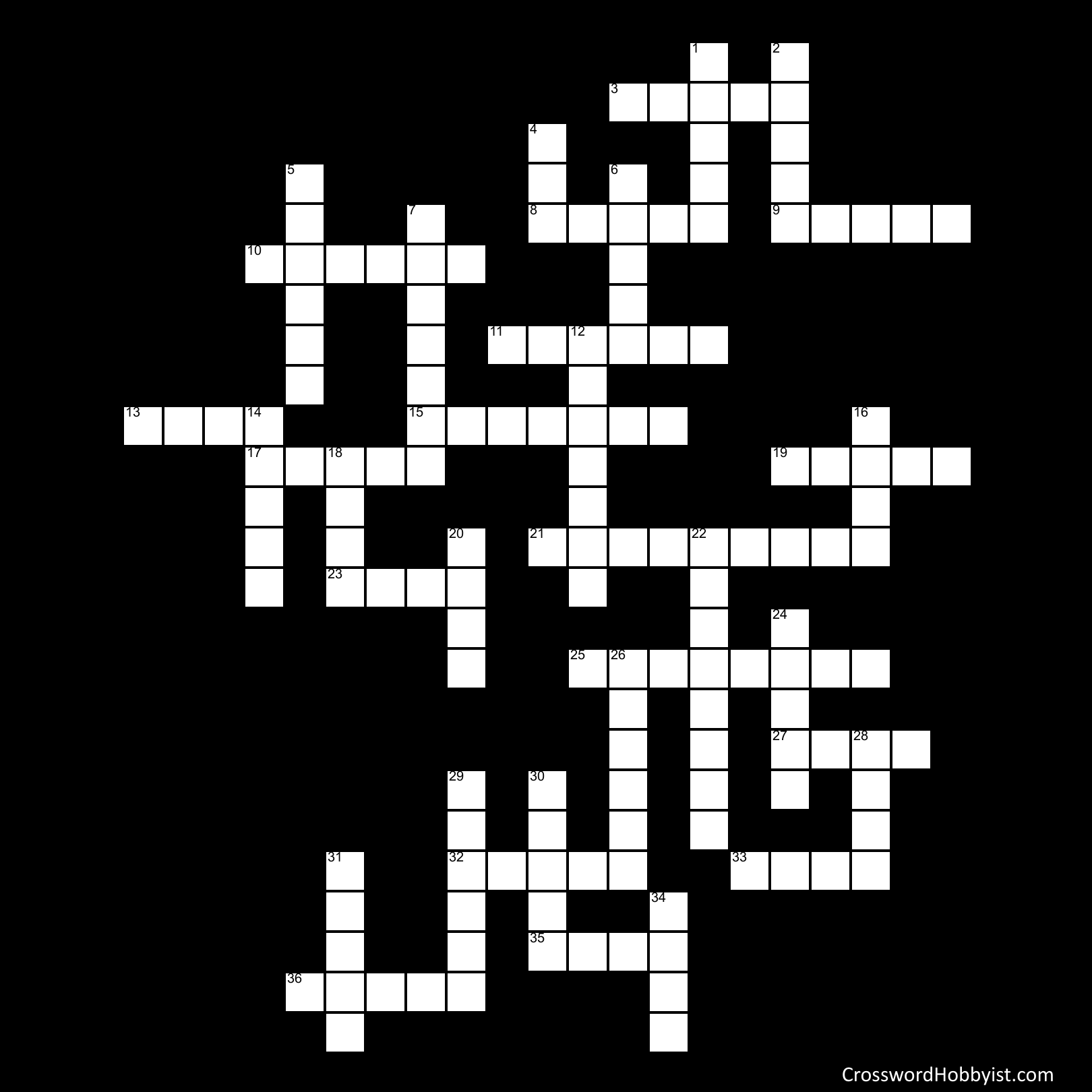 Opposite Advanced Beginner - Crossword Puzzle
