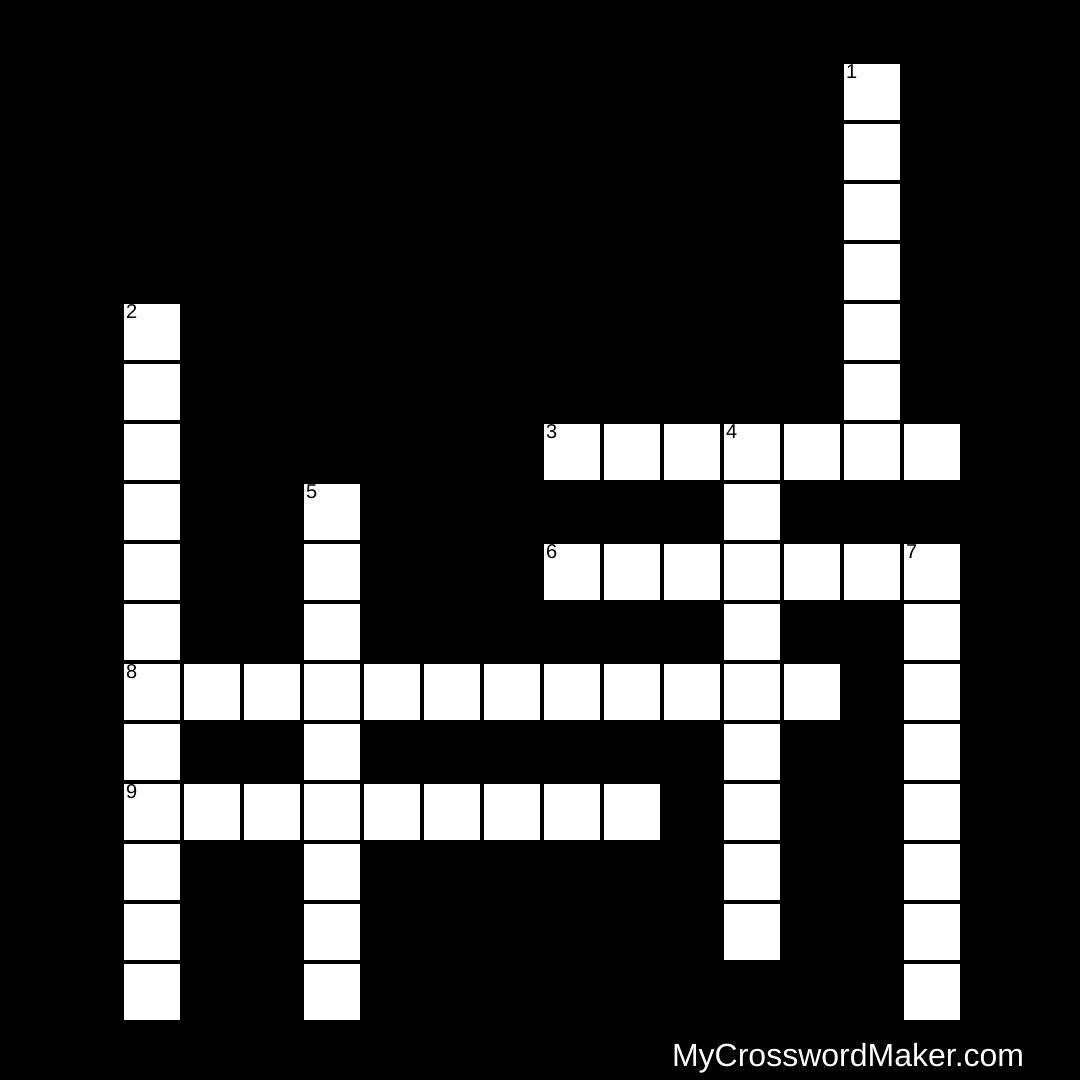 Organelles and their functions - Crossword Puzzle