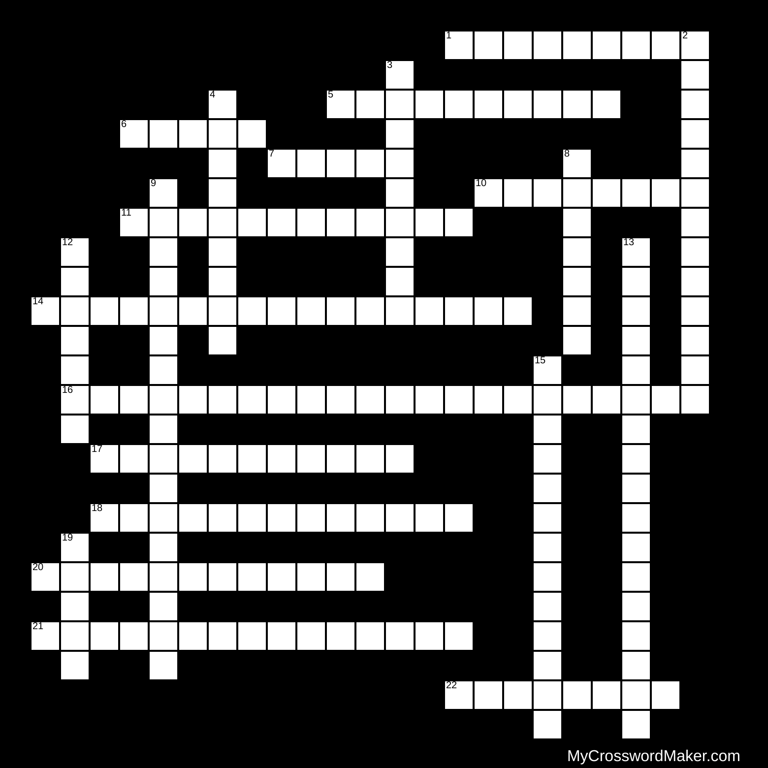 Physical Geography Terminology - Crossword Puzzle
