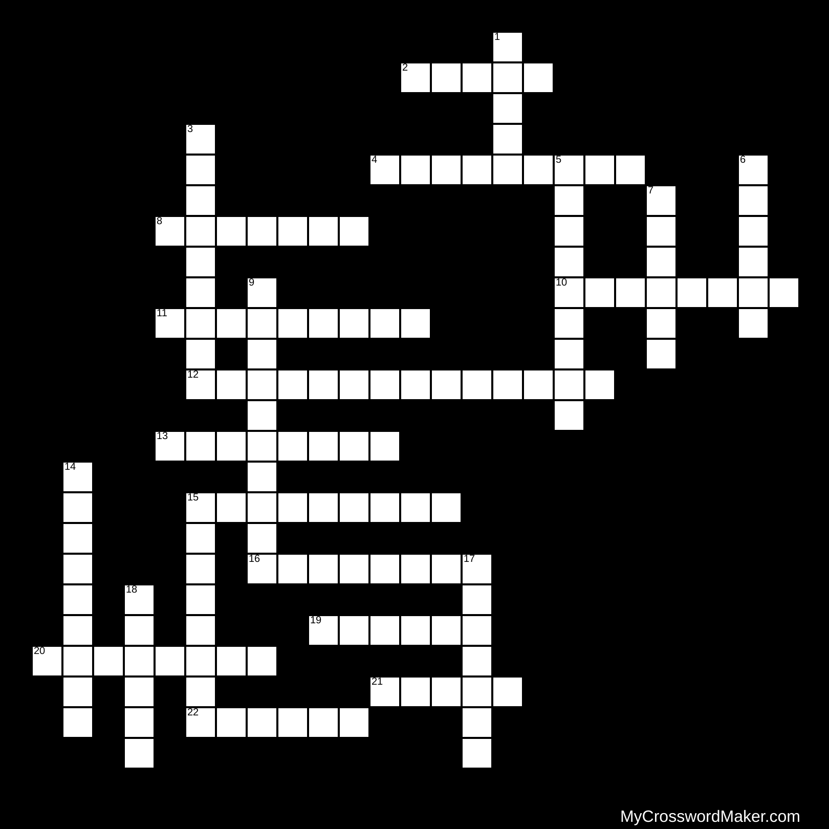Plant Taxonomy - Crossword Puzzle
