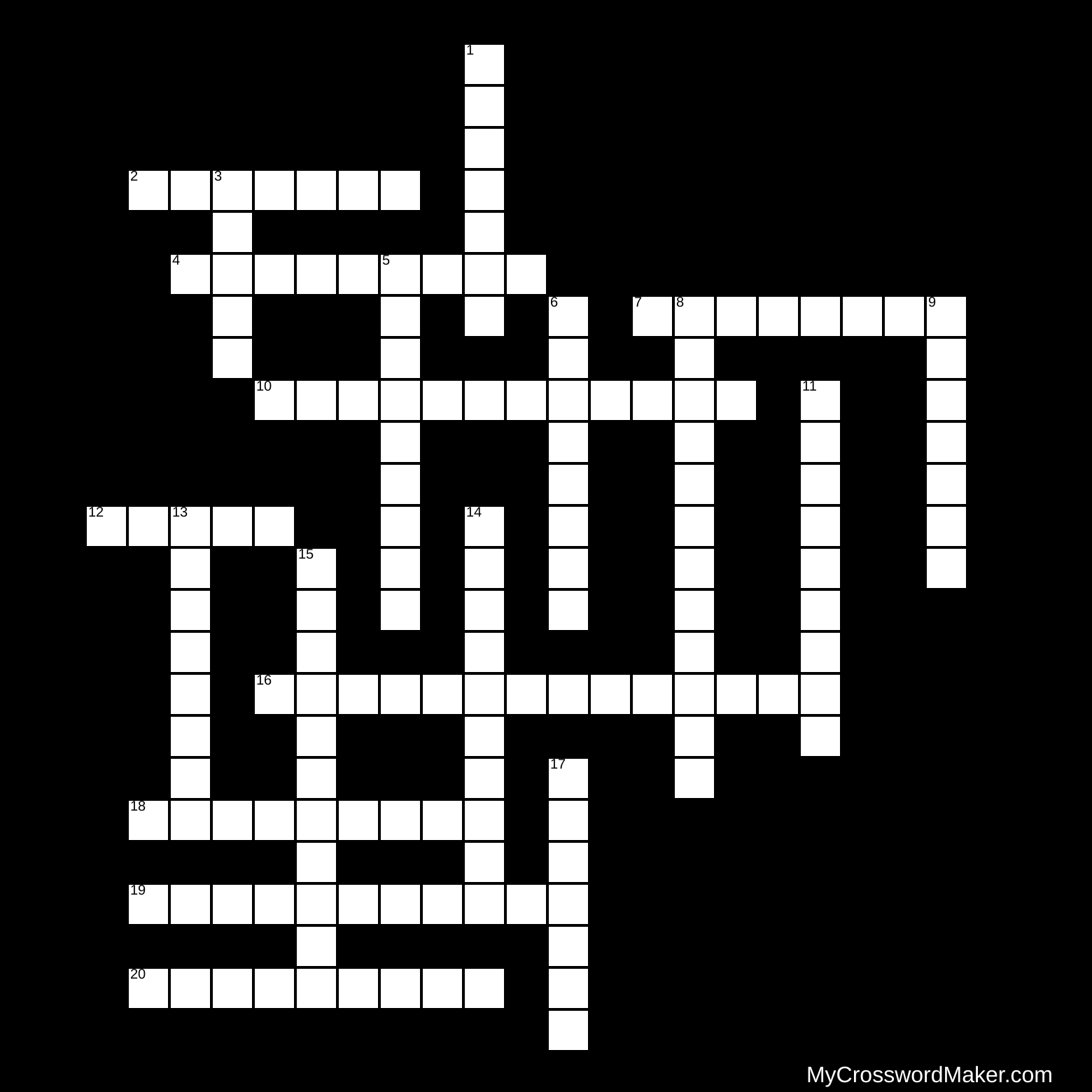 Plant and Animal Cell's - Crossword Puzzle