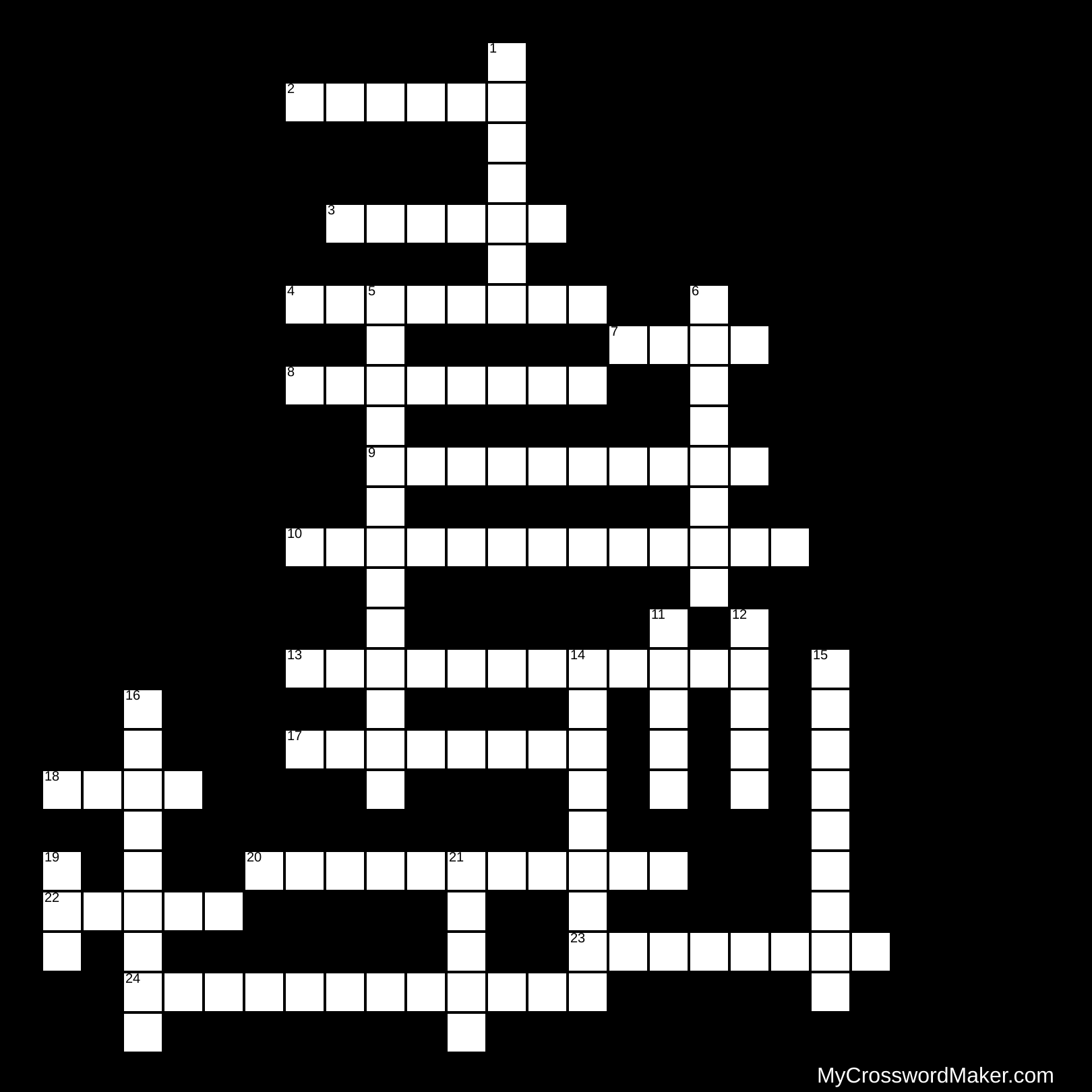 Points, Lines, Planes, and Angles - Crossword Puzzle