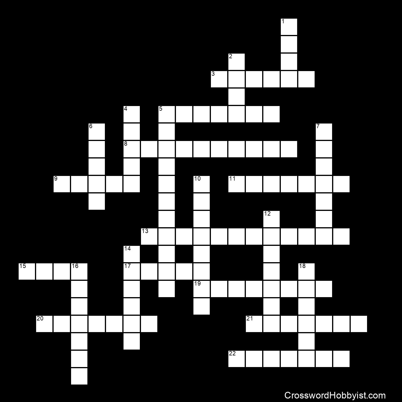 Prepositions - Crossword Puzzle