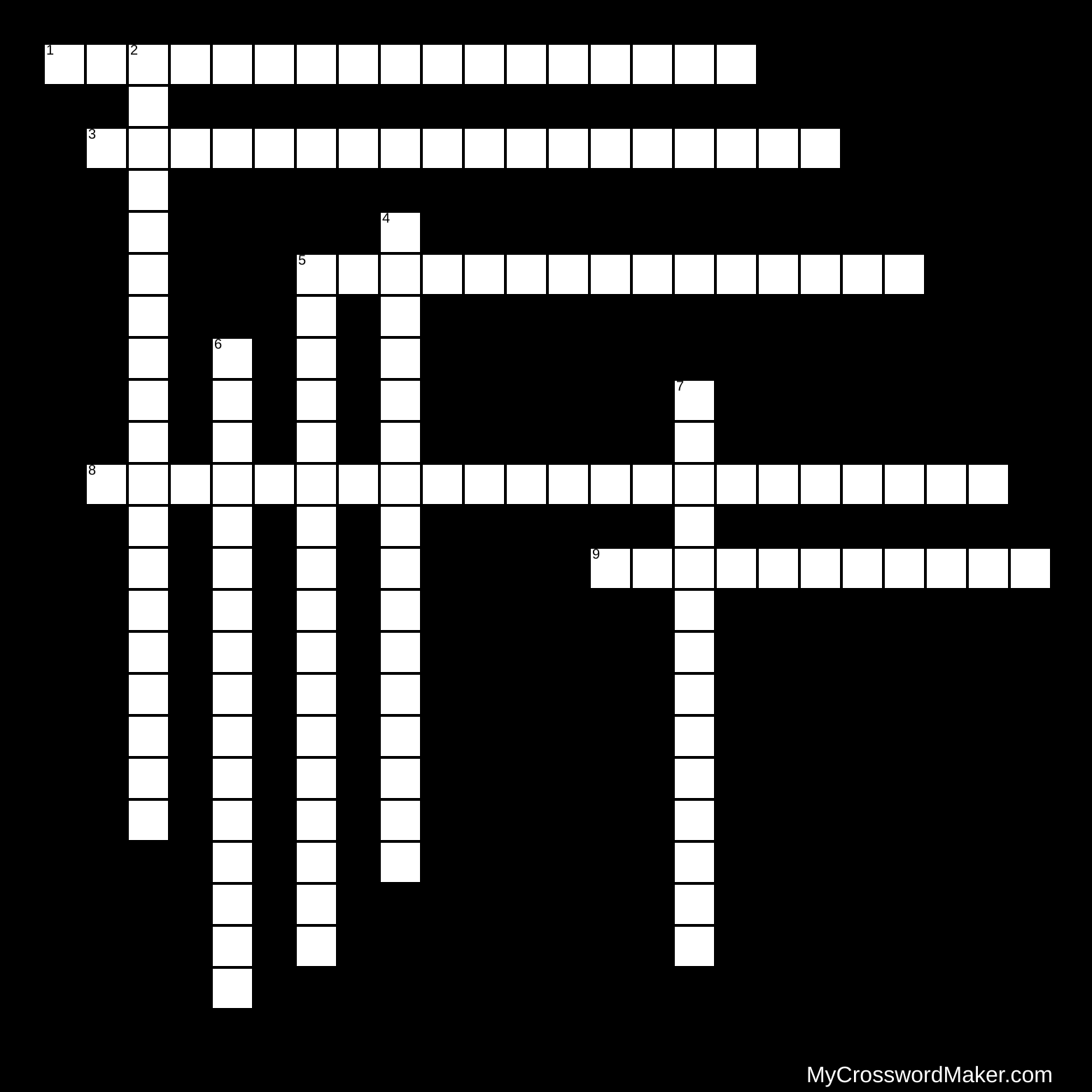 Crucigrama Prueba II - Crossword Puzzle