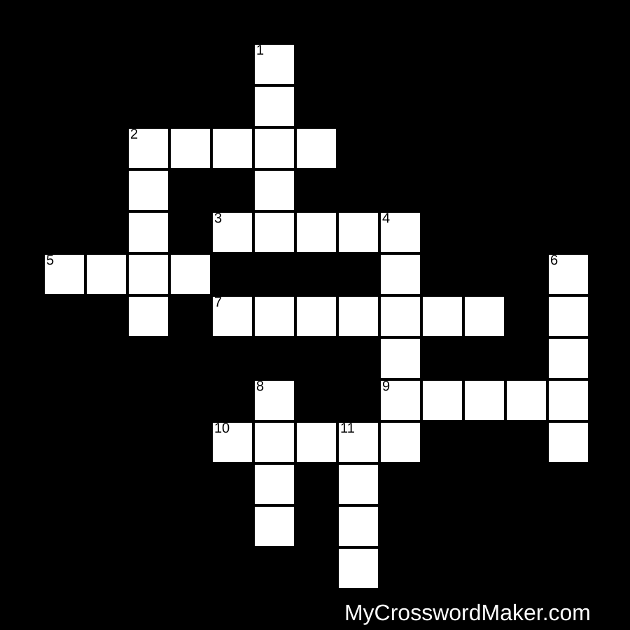 R-controlled vowel- 'ir' as in bird - Crossword Puzzle