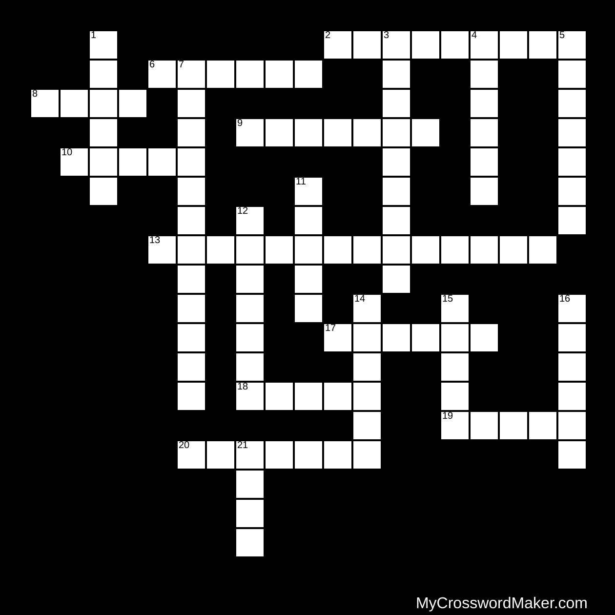 ROBO EN LA NOCHE 5, 6 - Crossword Puzzle