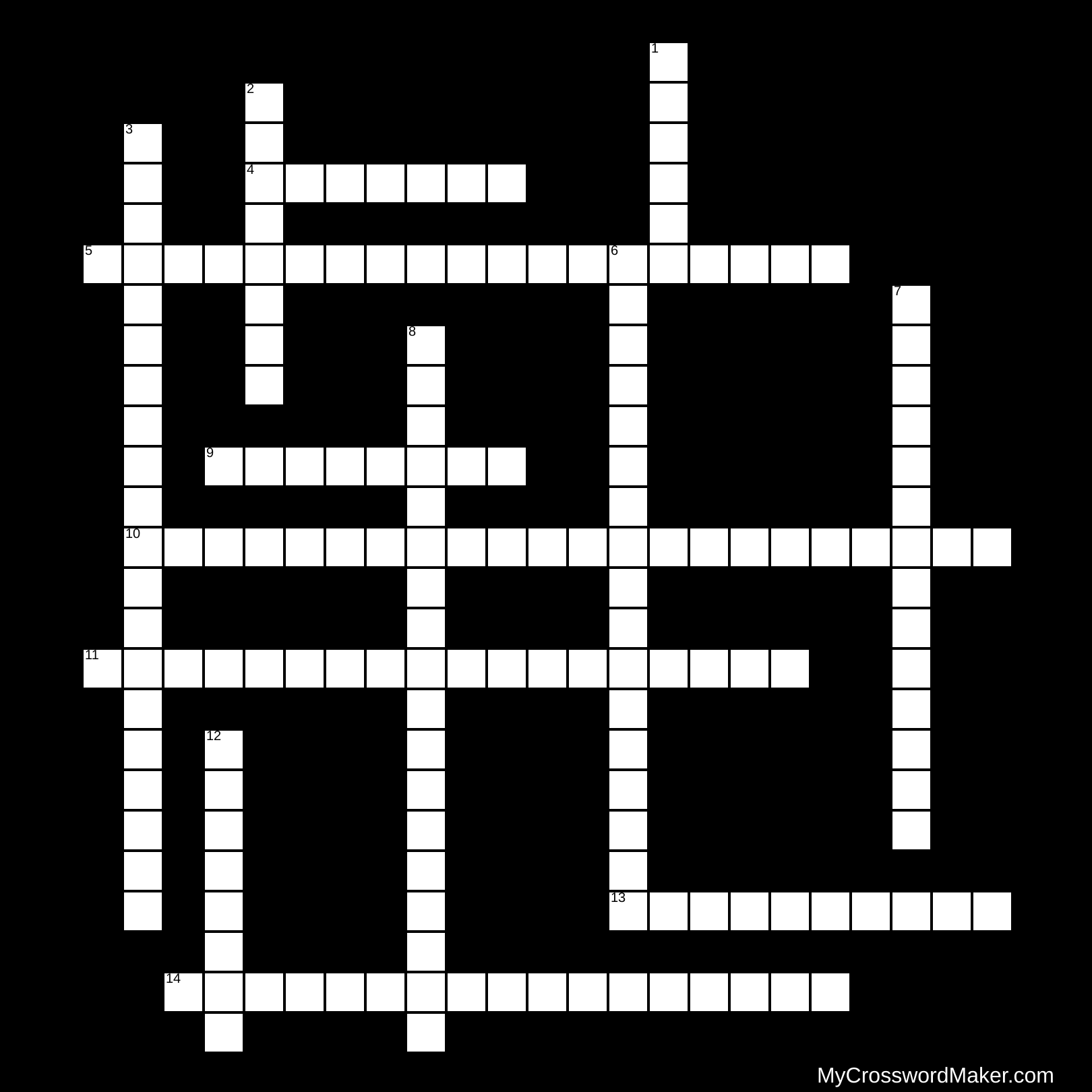 Rational and Irrational Numbers - Crossword Puzzle