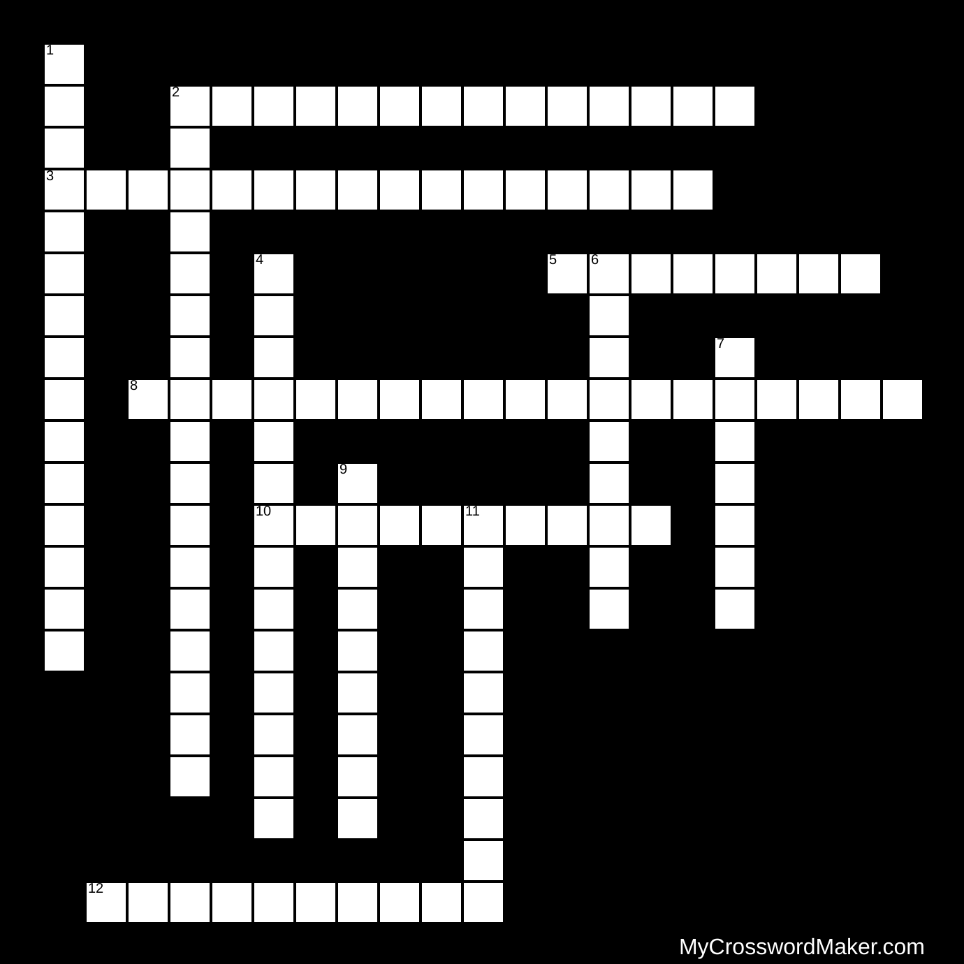Science Vocabulary - Crossword Puzzle