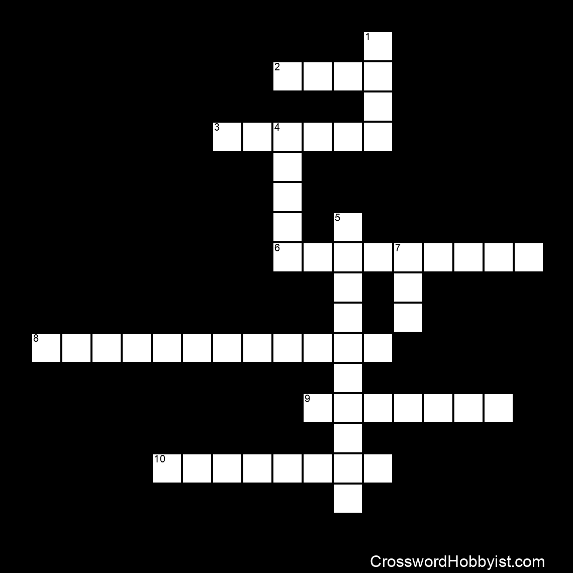 Science Vocabulary - Crossword Puzzle