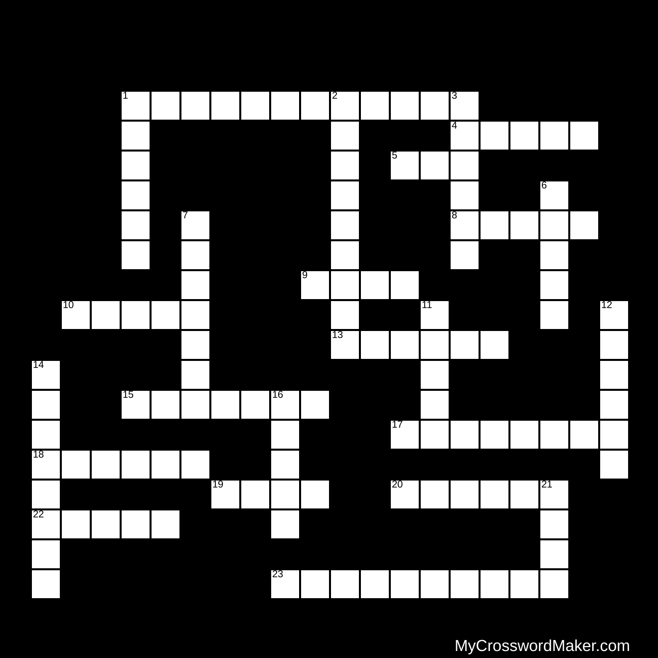 Science key words 2023-2024 - Crossword Puzzle
