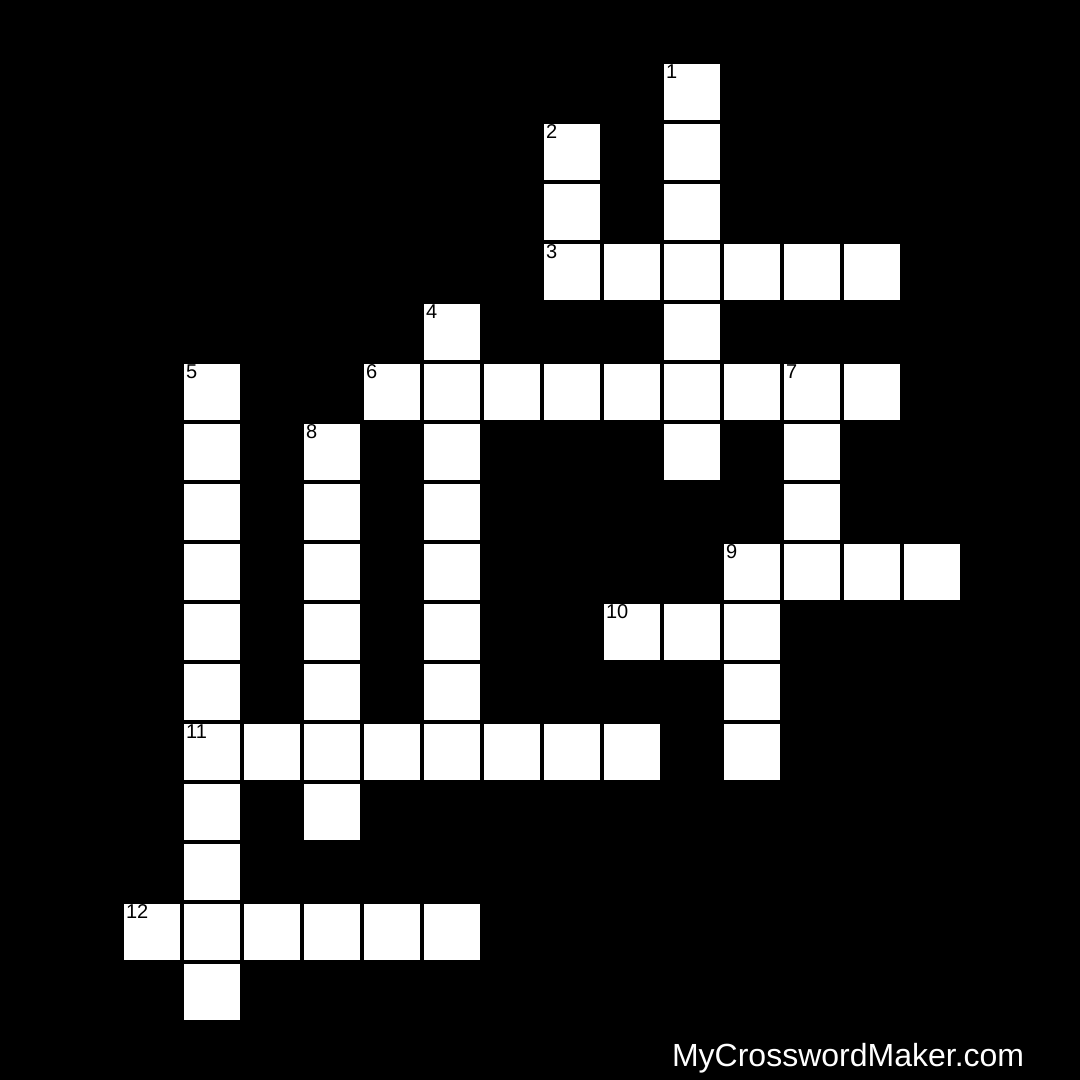 Sentence Structure Review - Crossword Puzzle