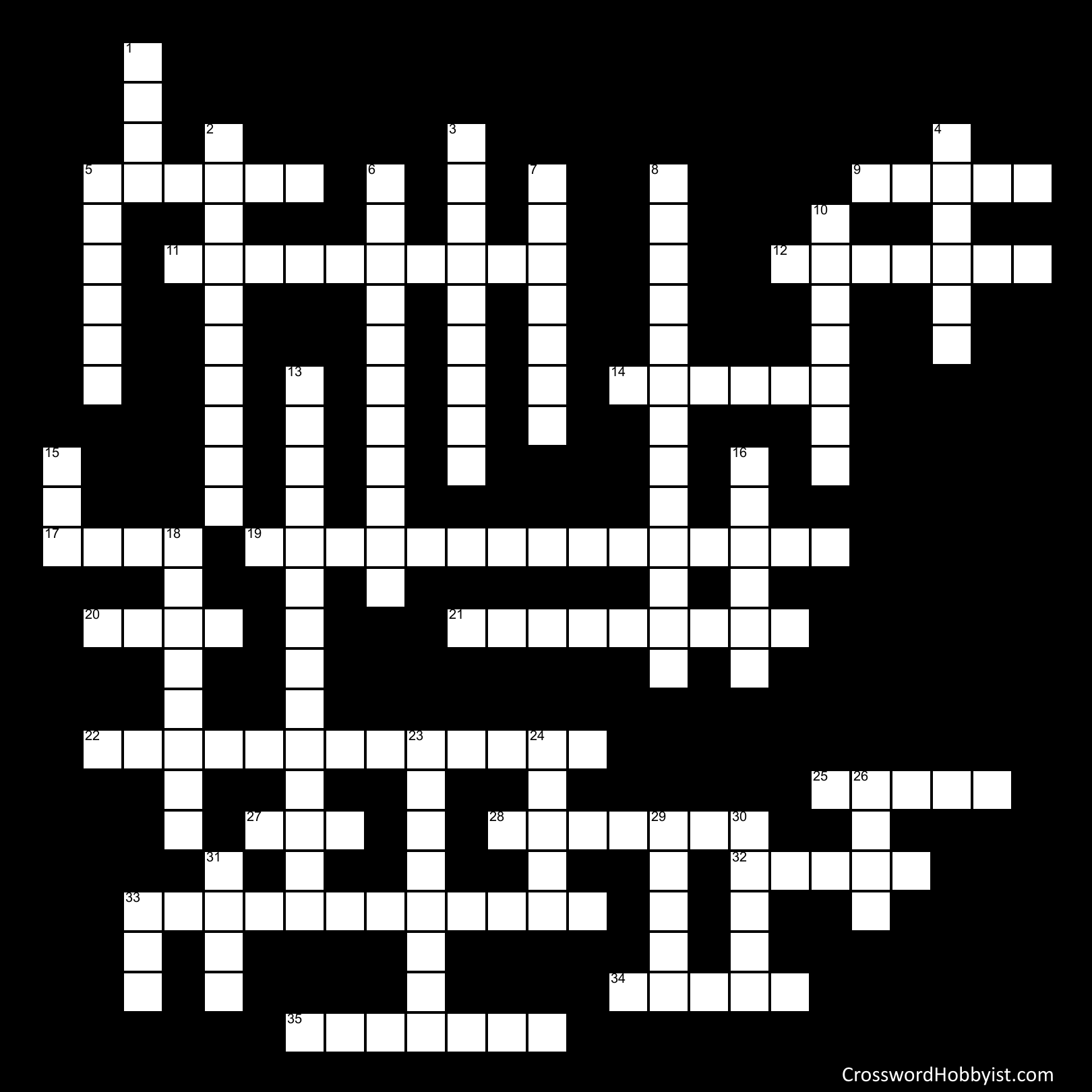 Short Story Exploration - Crossword Puzzle