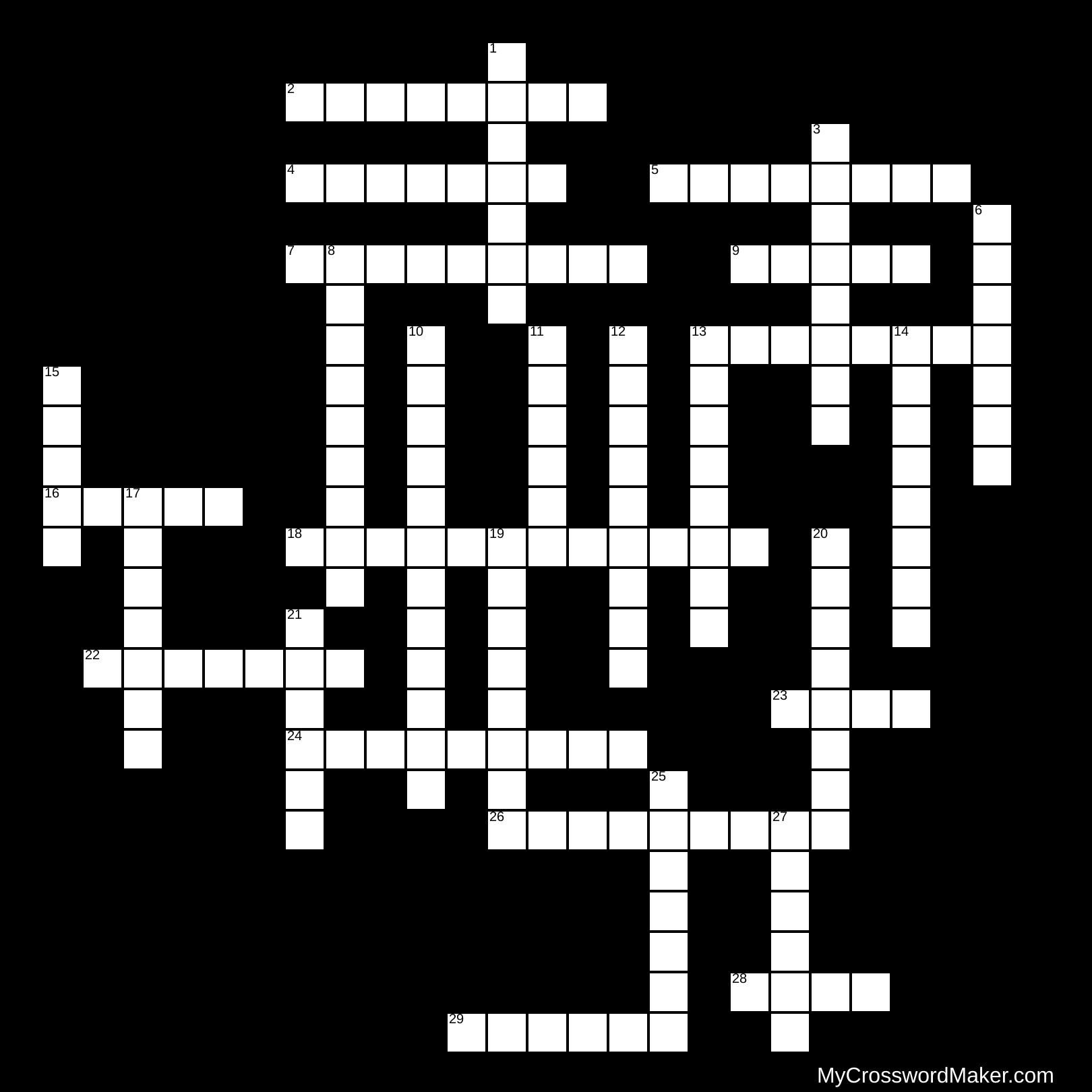 Sixth Grade Unit One Vocabulary Review - Crossword Puzzle