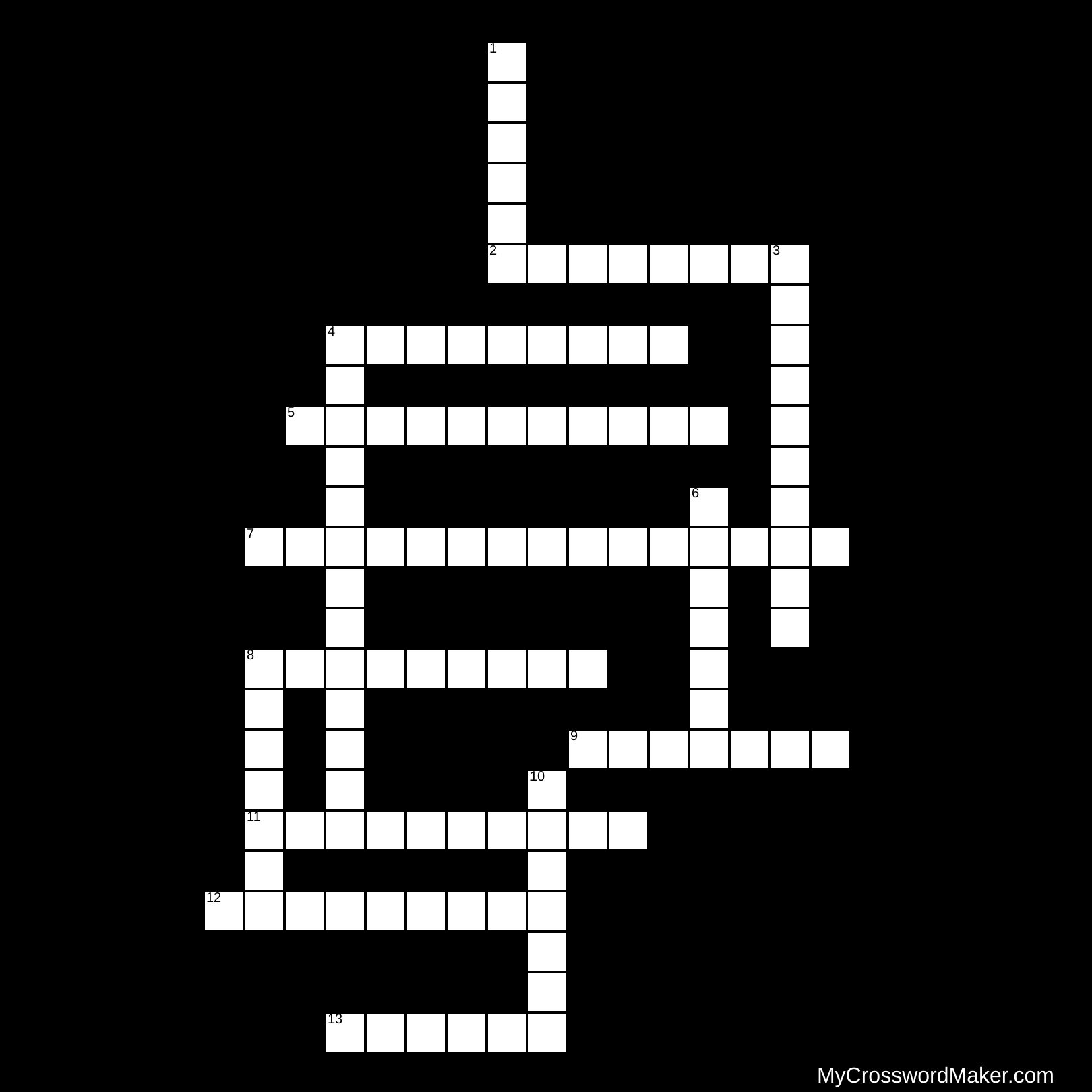 Spelling Bee 1 - Crossword Puzzle