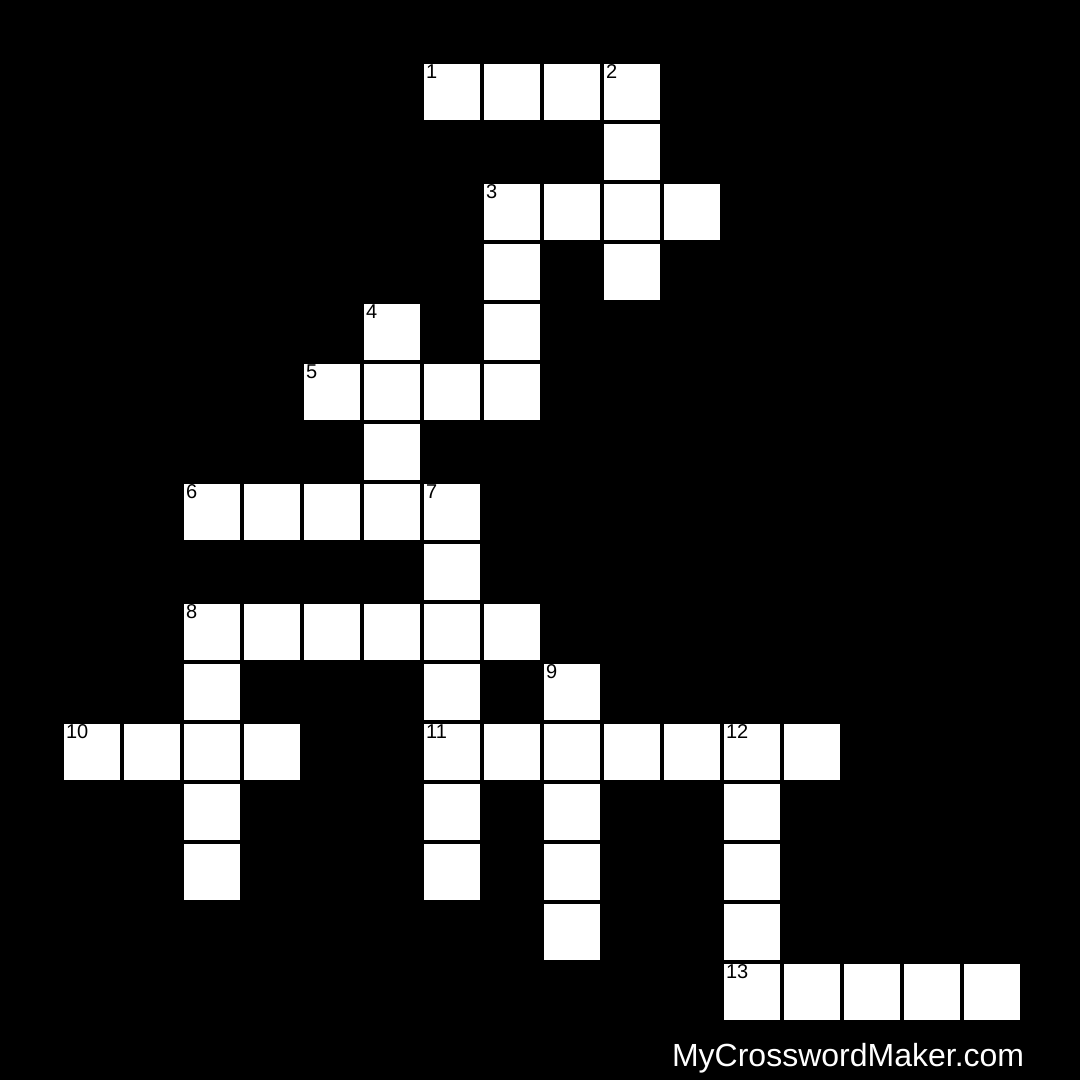 Spelling List 20 - Crossword Puzzle