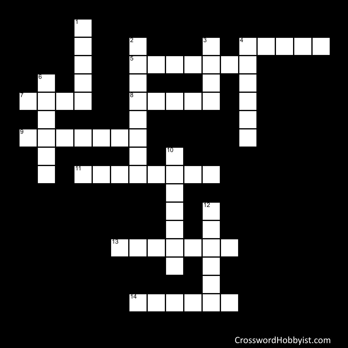 Spelling Practice - Crossword Puzzle