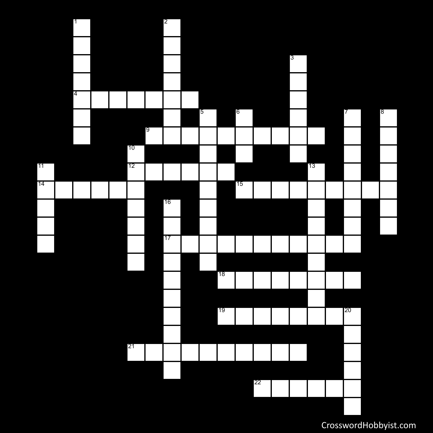 States and Capitals - Crossword Puzzle