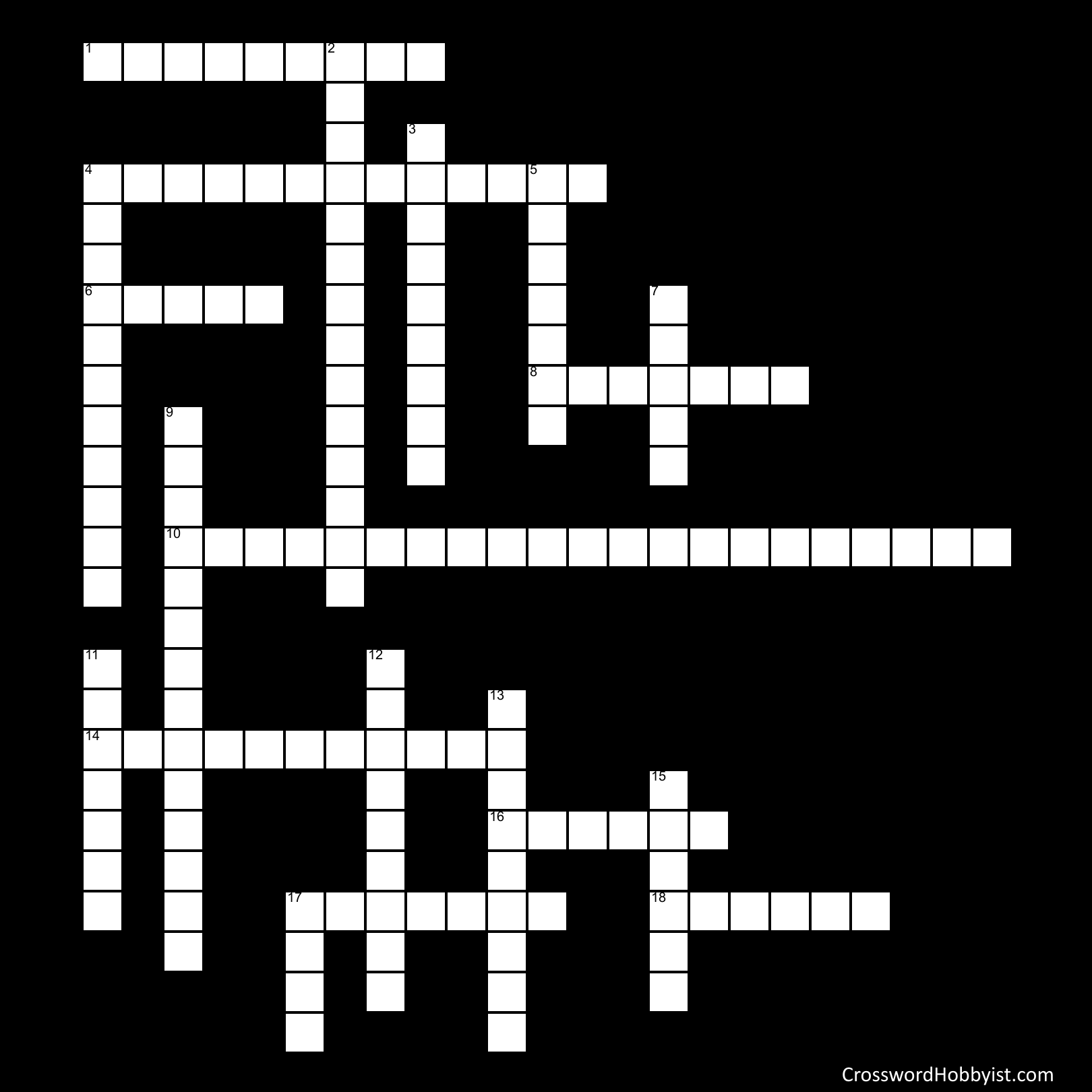 Structure of the body - Crossword Puzzle