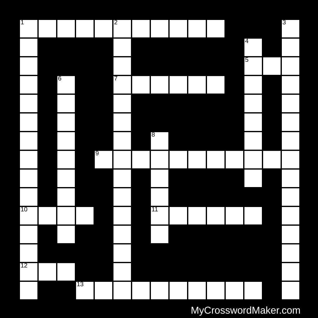 Subtraction - Crossword Puzzle