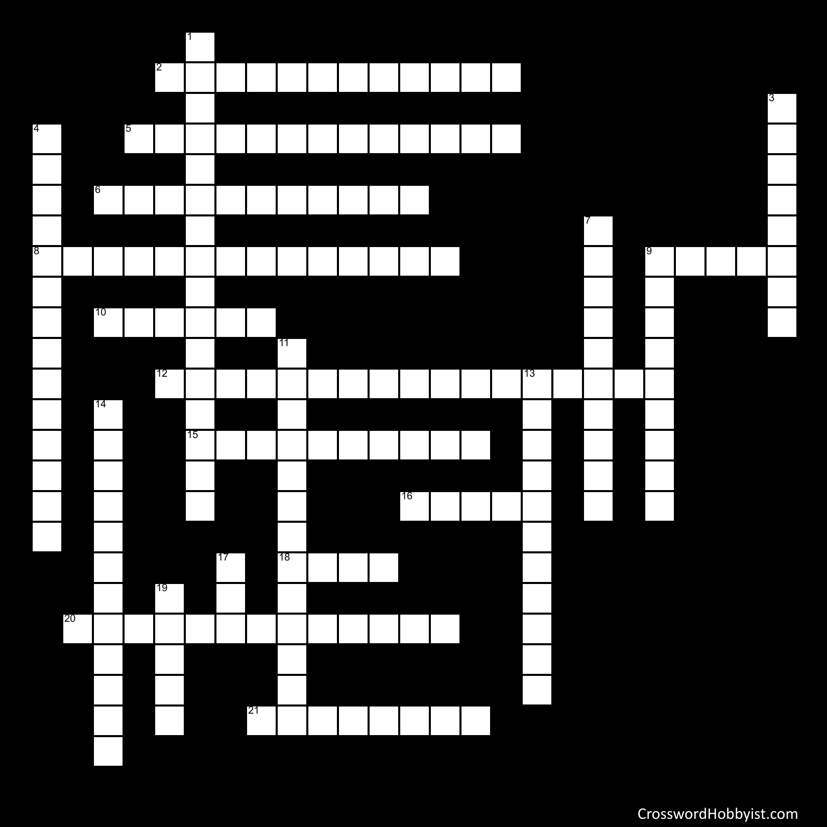 Texas History - State Symbols - Crossword Puzzle