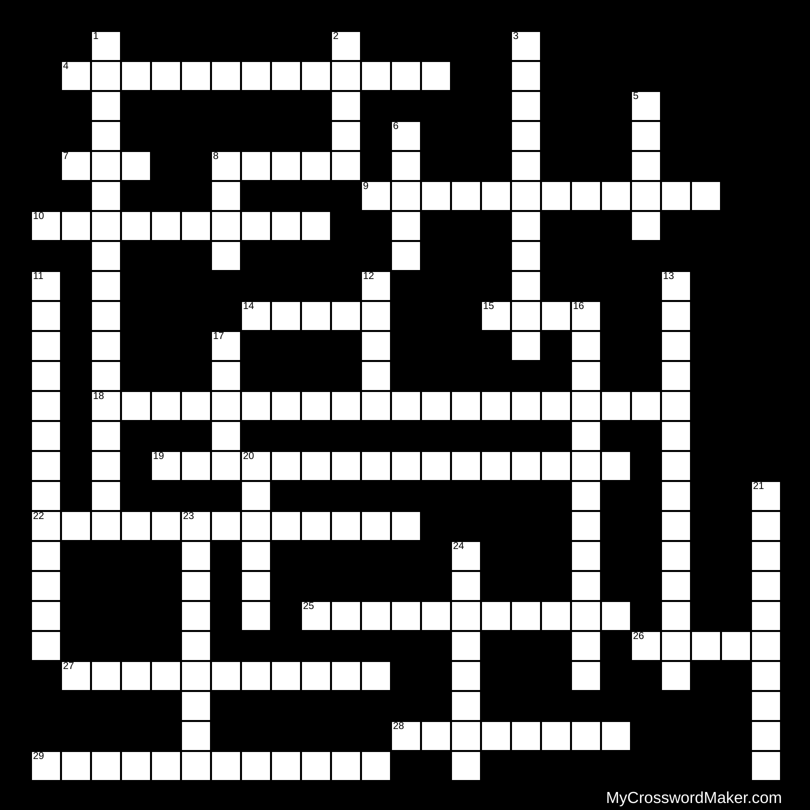 Texas State Symbols - Crossword Puzzle