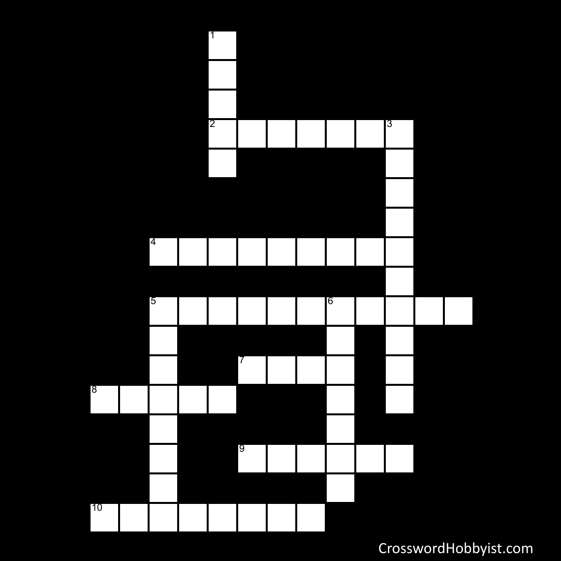 The Division of the U.S. - Crossword Puzzle