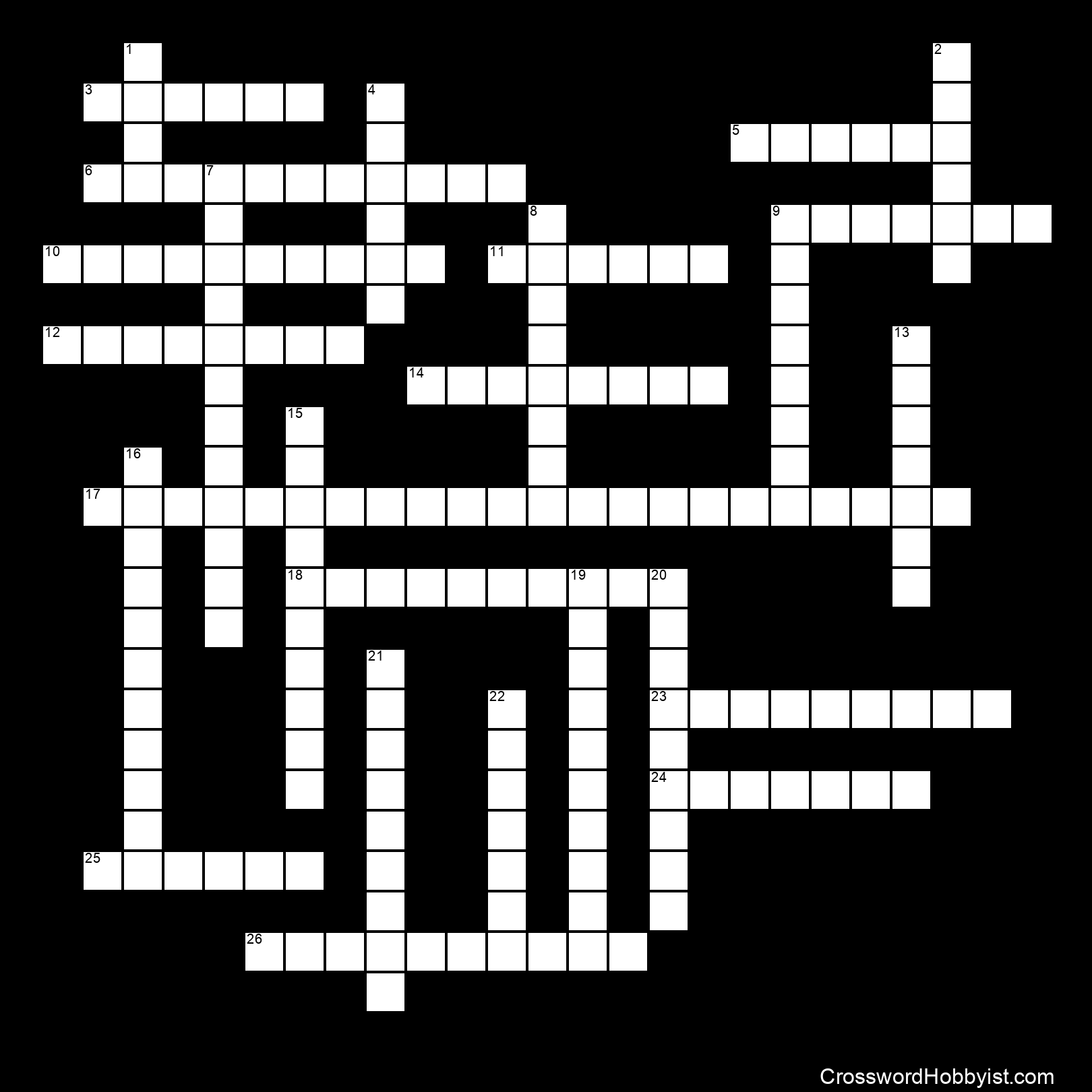 The Pale Assassin - Crossword Puzzle