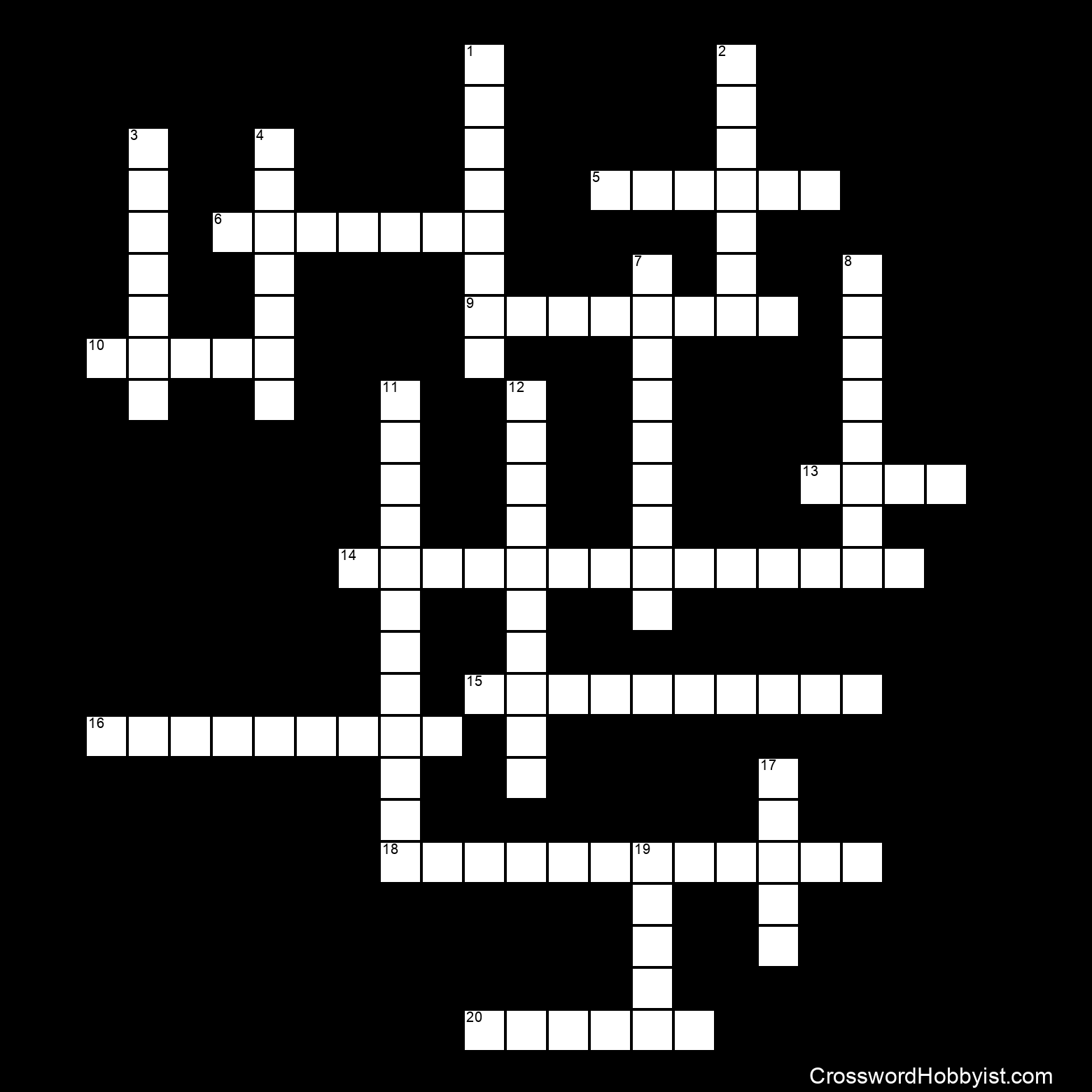 The Roaring 1920's - Crossword Puzzle